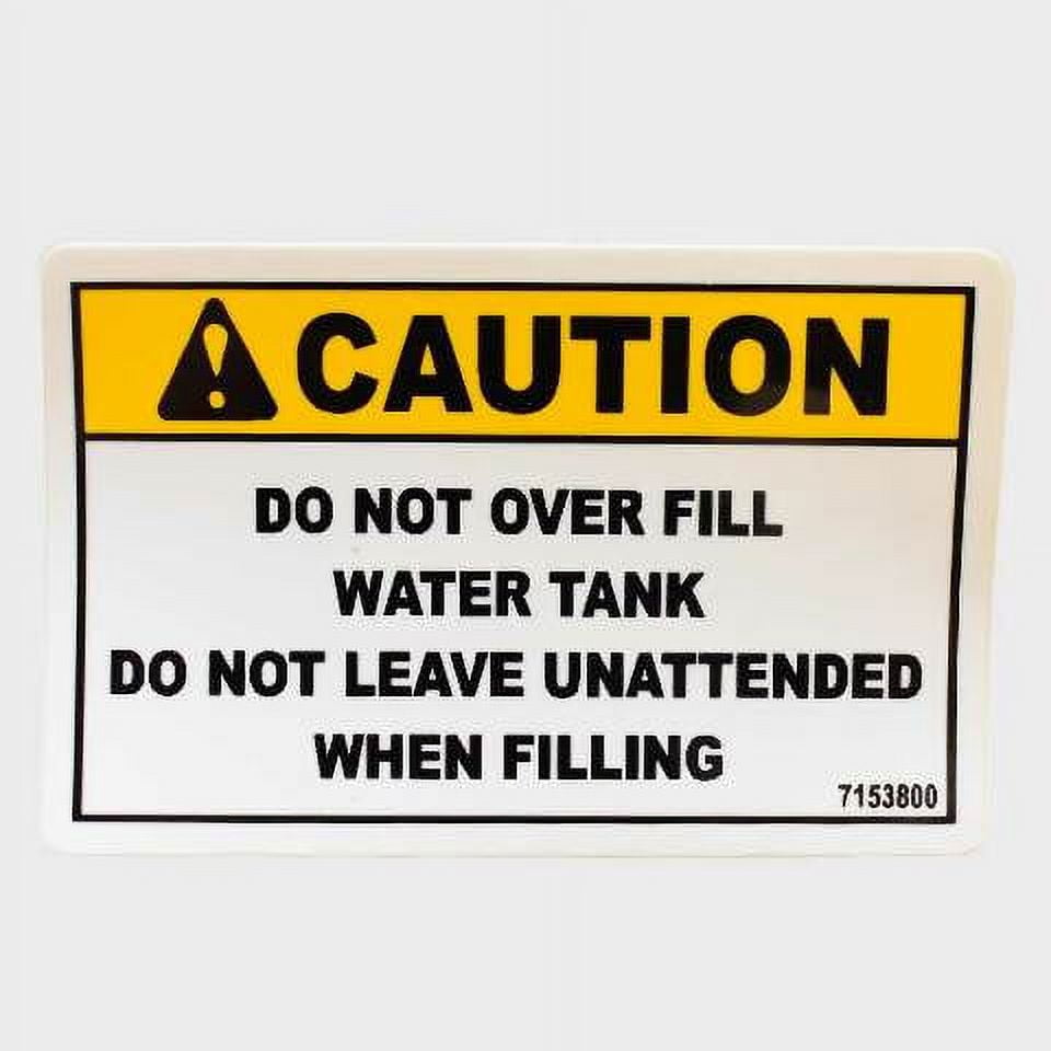 Carver Yacht Boat Warning Decal 7143800 | Water Tank Over Fill Sticker ...
