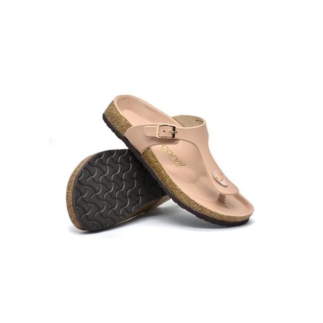 Carvil Sandals 5N.MIC.001.DP.37 Michasa Women One-Strapthong Footbed ...