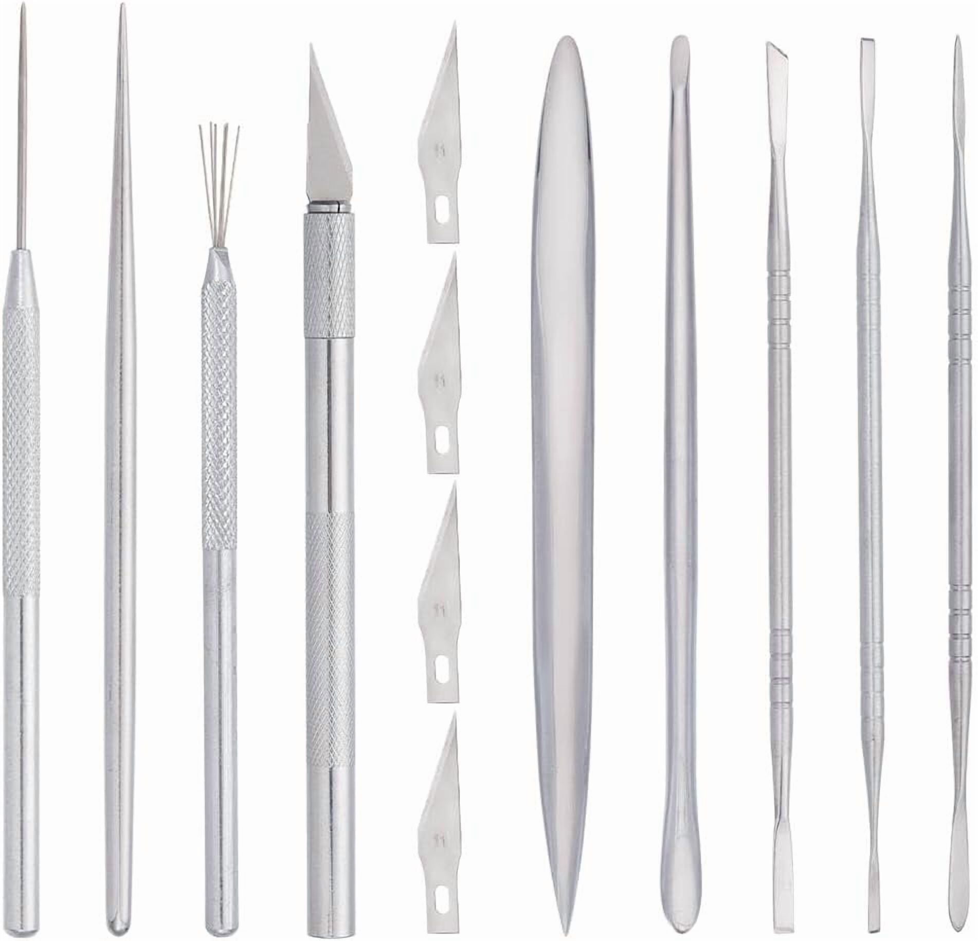 Carving Craft Stainless Steel 7 Pin Feather Wire Texture Pro Needle ...