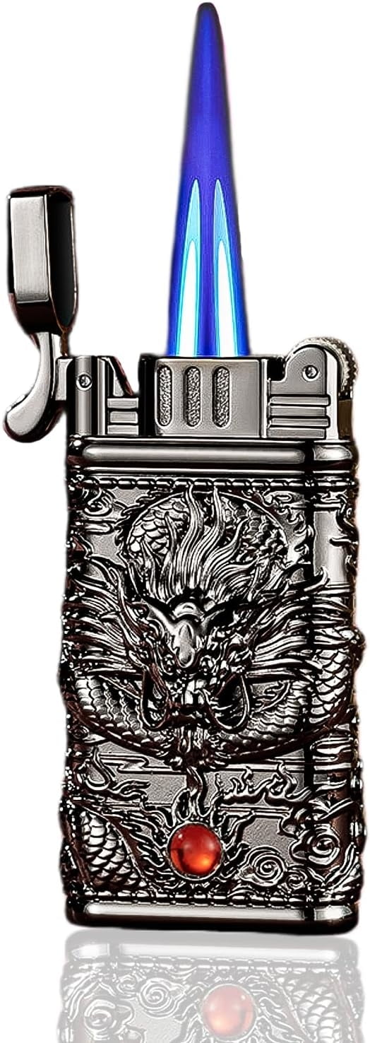 Carving Dragon Antique Lighter, Vintage Metal Lighters Pretty Aesthetic ...