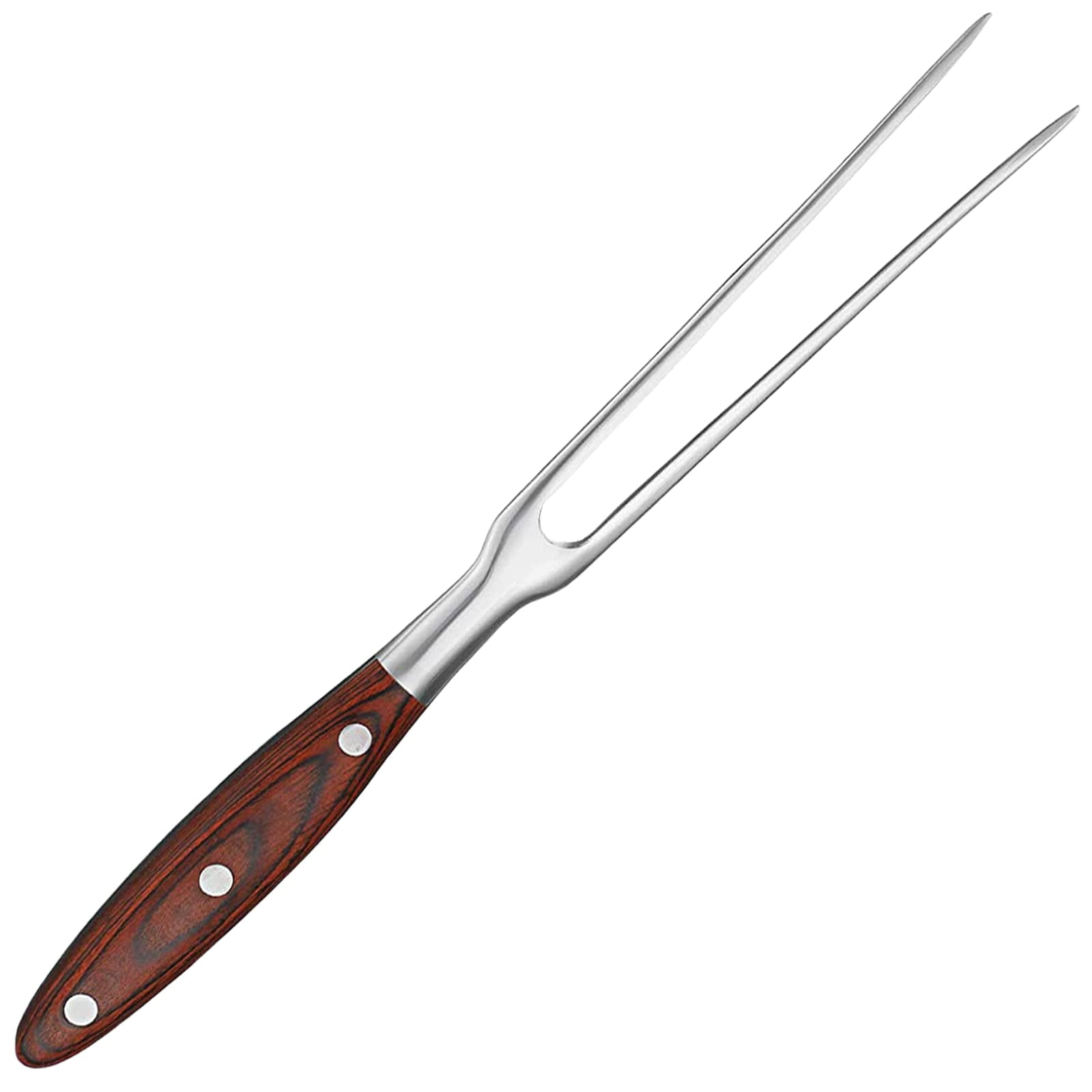 Carving Fork, Metal Fork, 12 Inch Long Cooking Fork with Wooden Handle ...