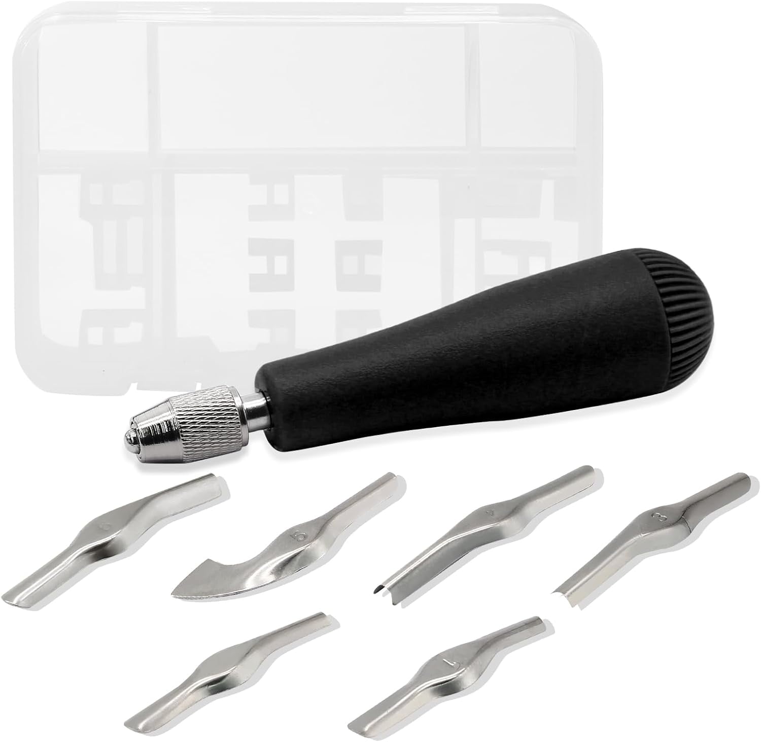 Carving Kit - Linoleum Cutter Tools with 6 Blades for Block Printing ...