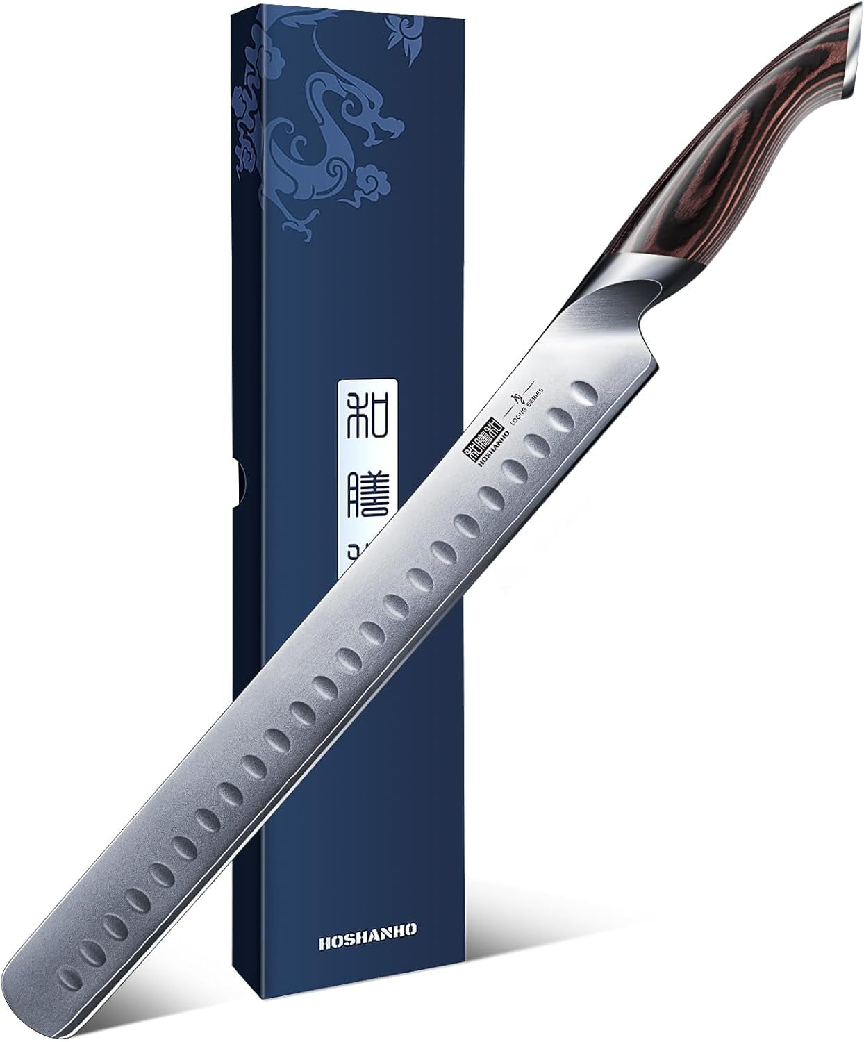 Carving Knife 12 Inch, Japanese High Carbon Steel Slicing with ...