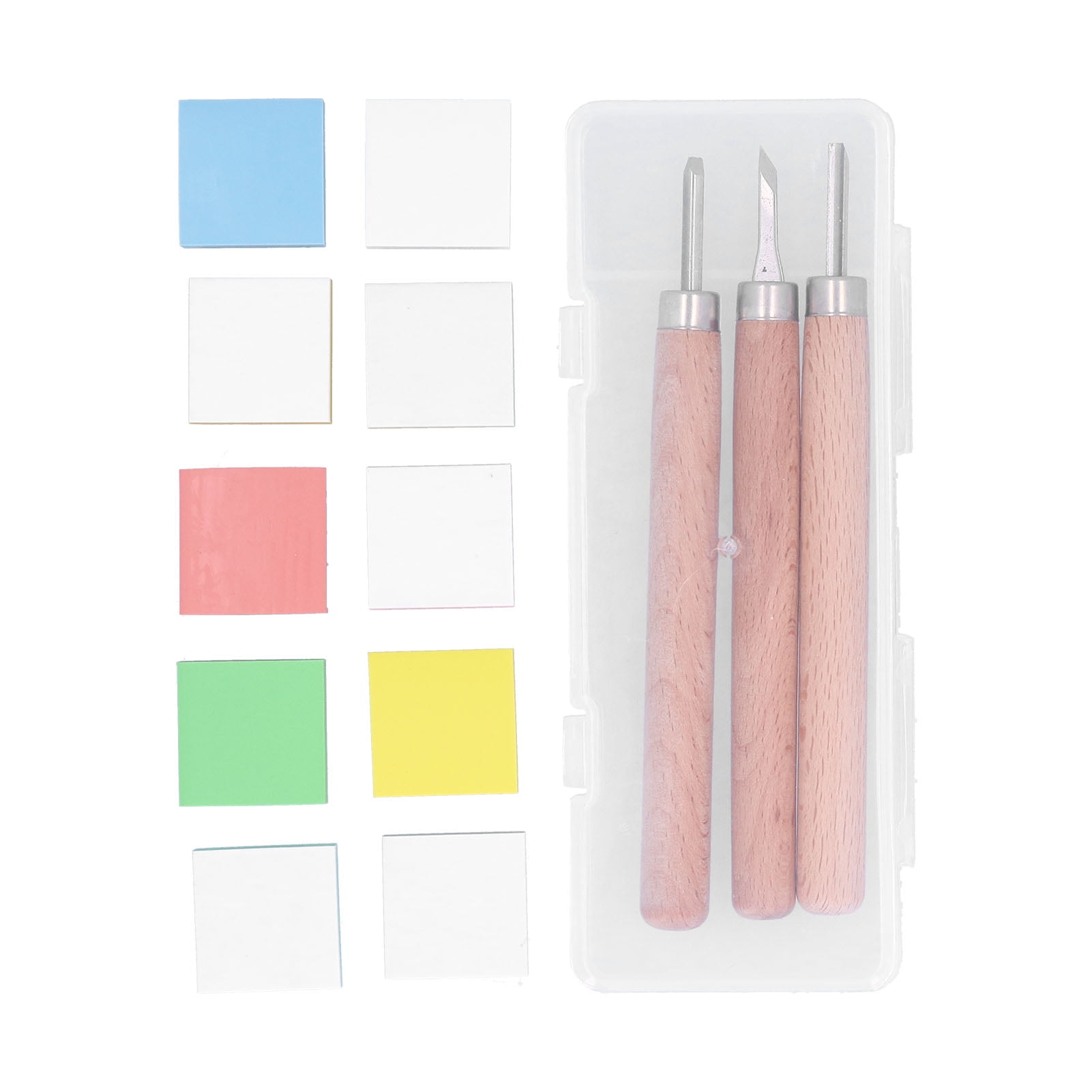 Carving Rubber Stamp Kit Block Printmaking Printing Making with Cutter ...