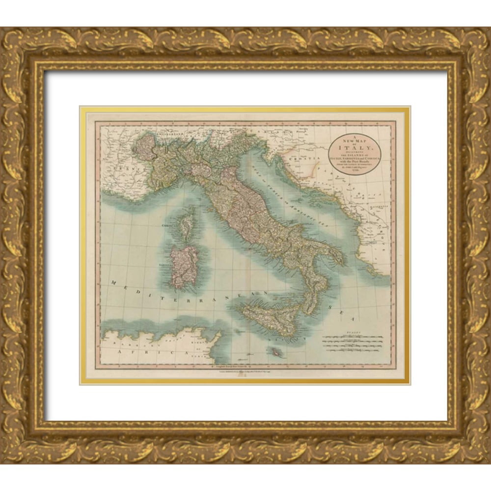 Cary, John 17x15 Gold Ornate Wood Framed with Double Matting Museum Art ...