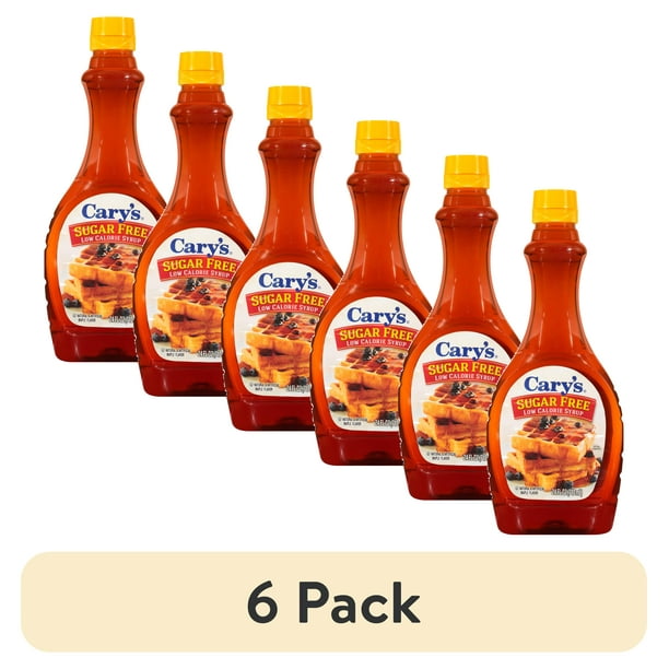 (6 pack) Cary's Sugar Free Original Low Calorie Syrup, Kosher, 24 fl oz ...