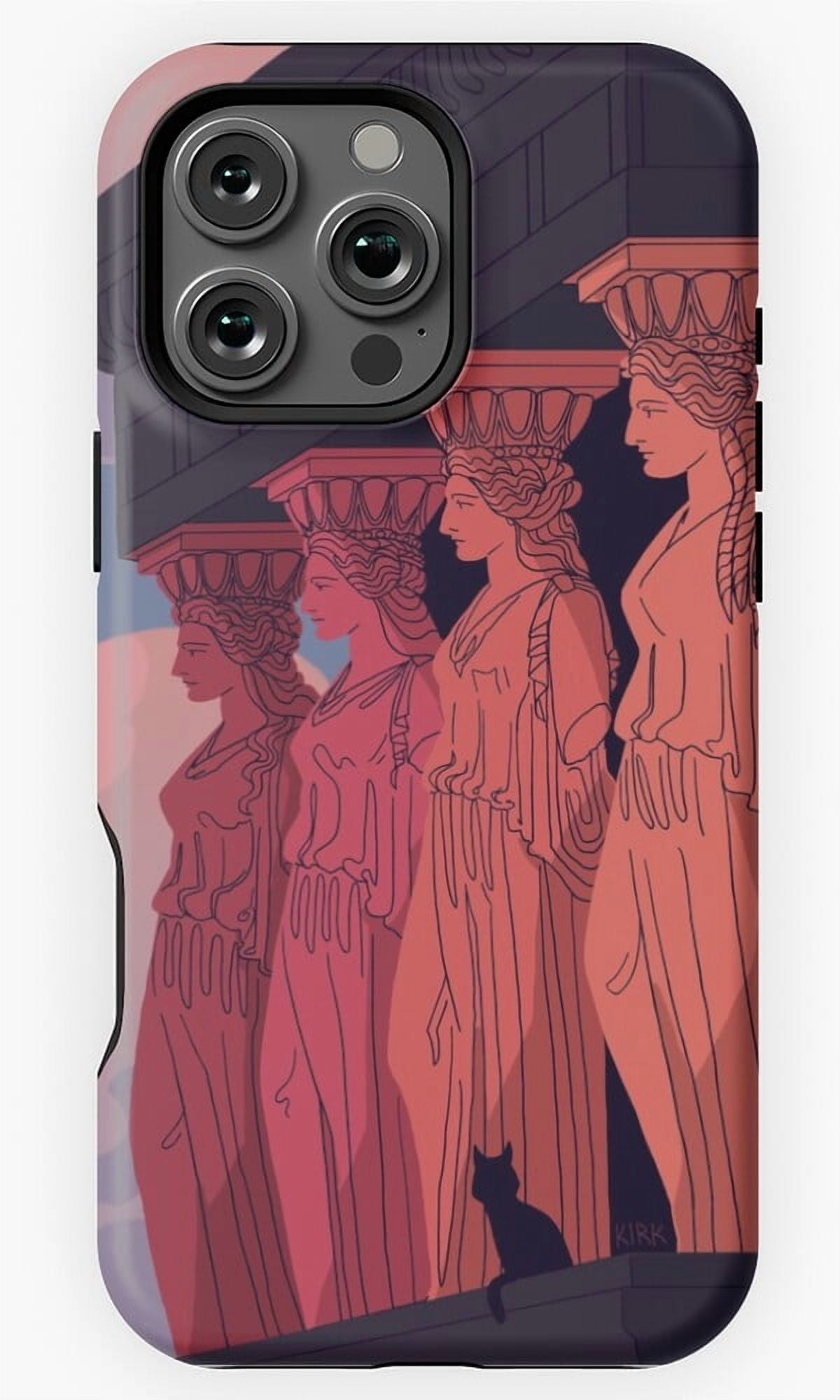 Caryatids at Dusk Classical Greek Art iPhone 11–16 Pro Max Compatible ...
