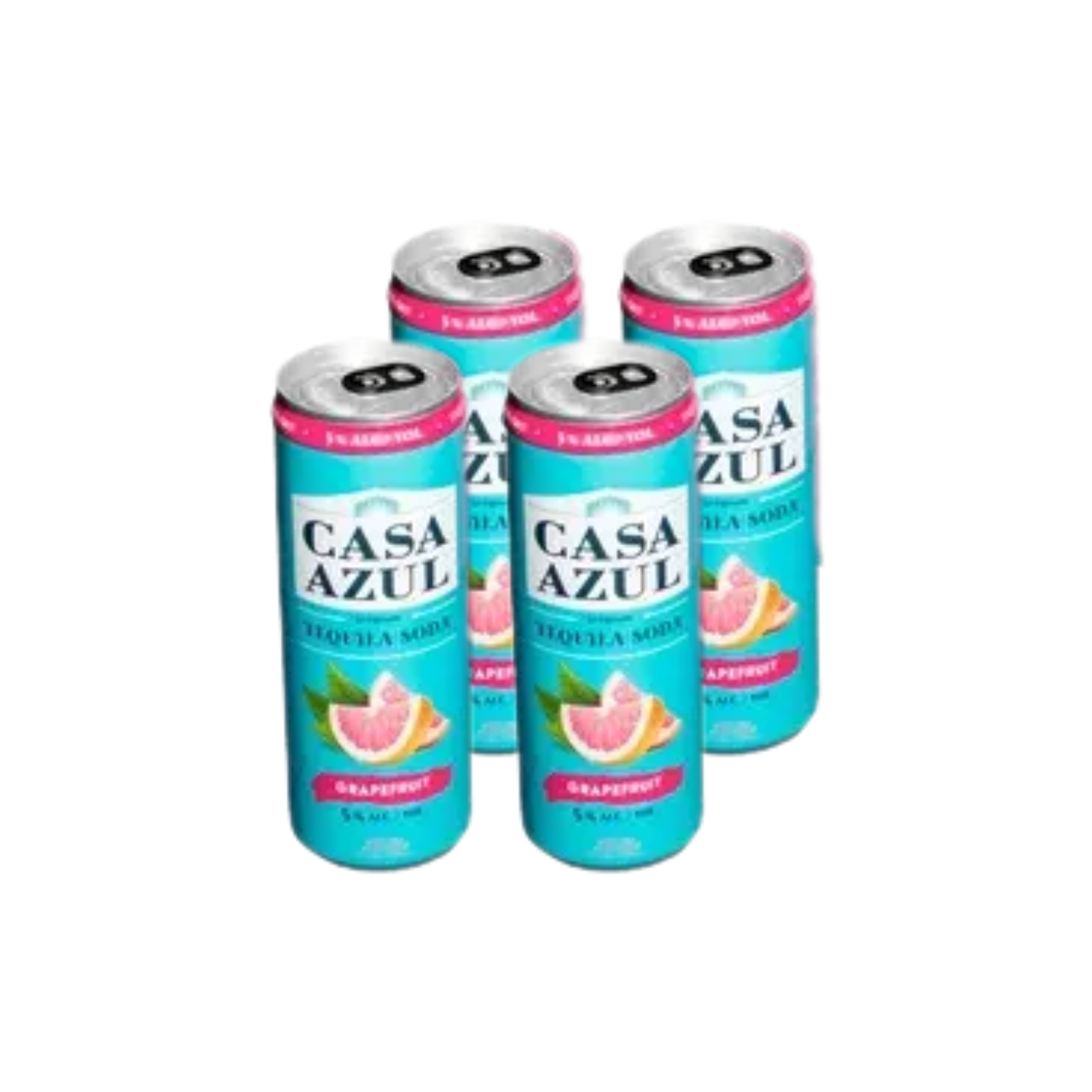 Casa Azul Tequila Soda Grapefruit Cocktail, 12 fl oz 4 Pack Can 5% ABV ...