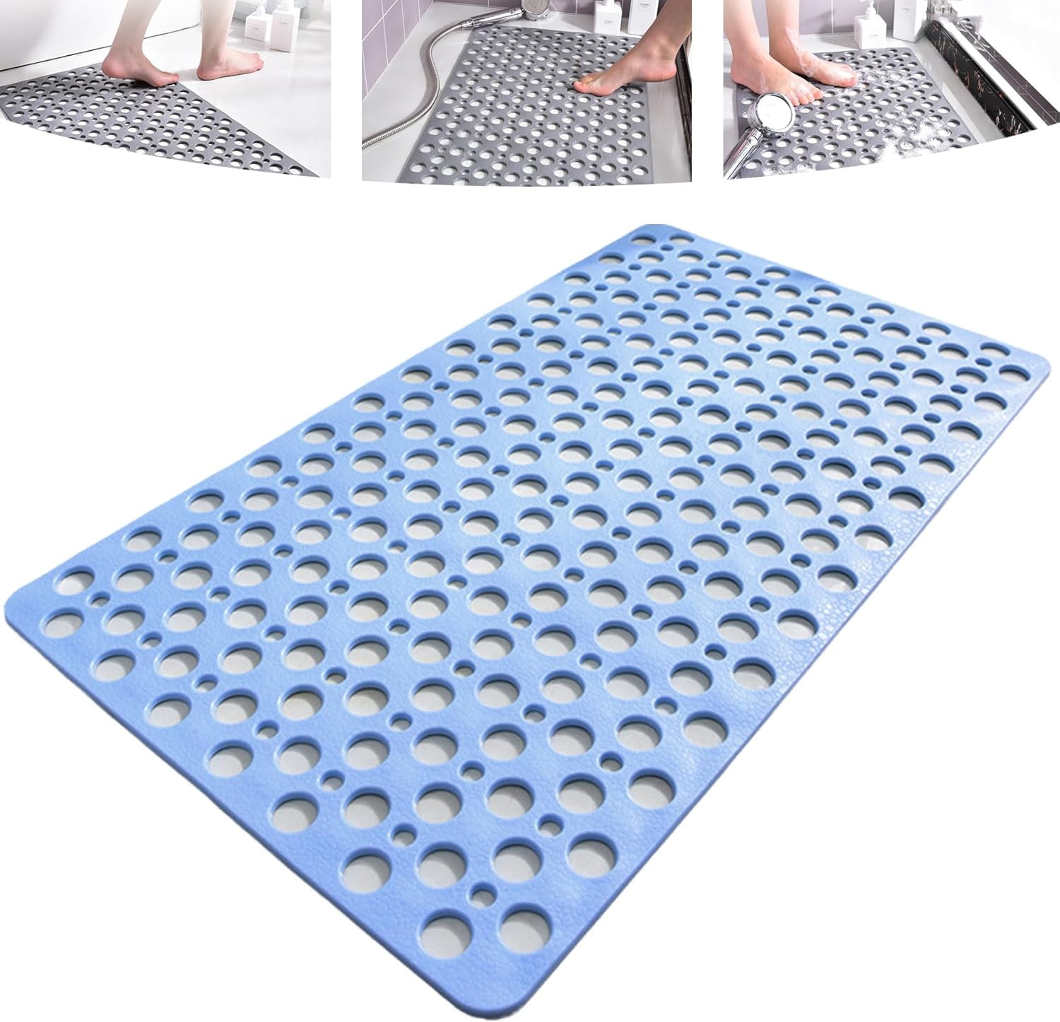Casa and Beyond Shower Mat, Casaandbeyond Shower Mat with Suction Cups ...