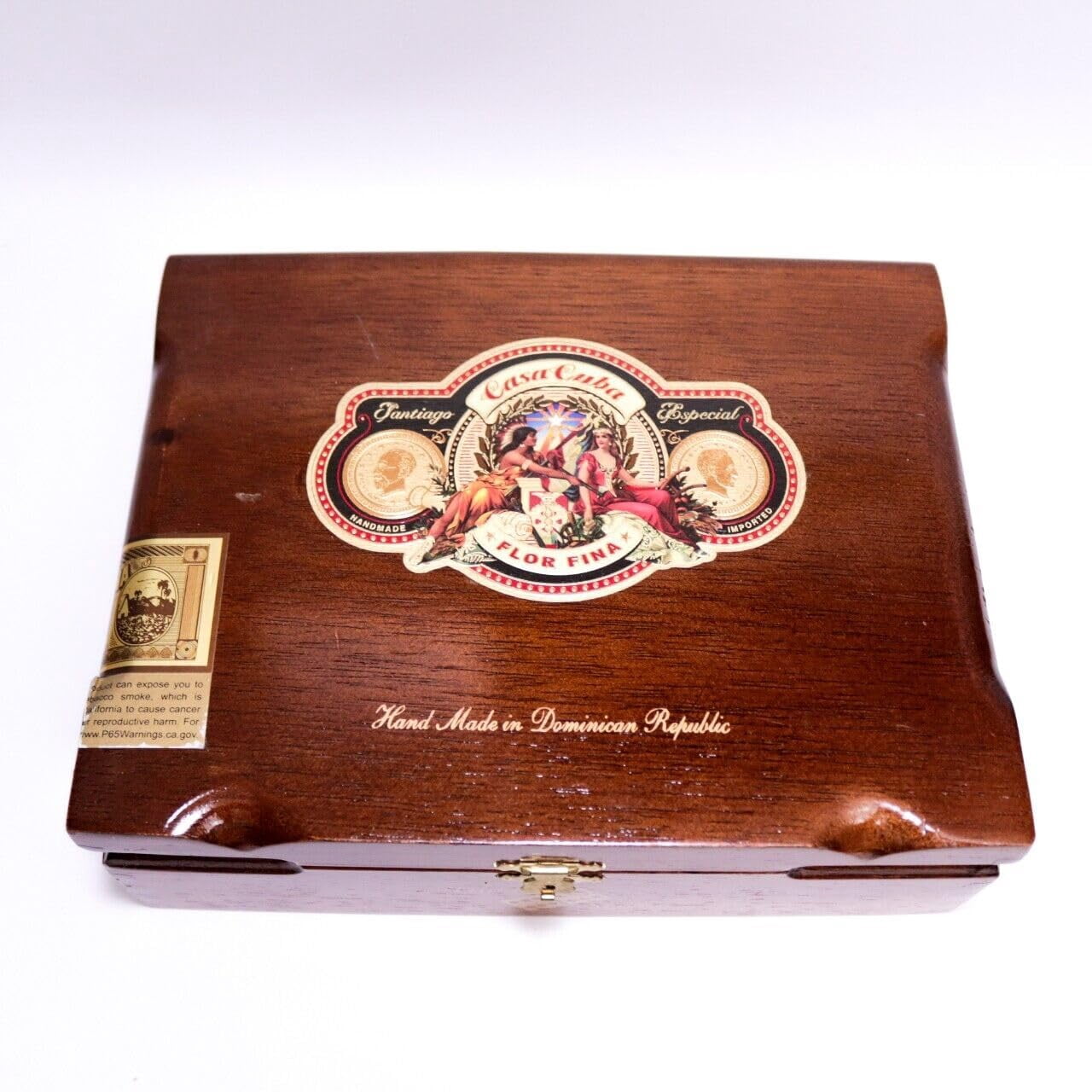 Casa Cuba Flor Fina Doble Seis Empty Wood Cigar Box 8.75" x 7" x 2.75 ...