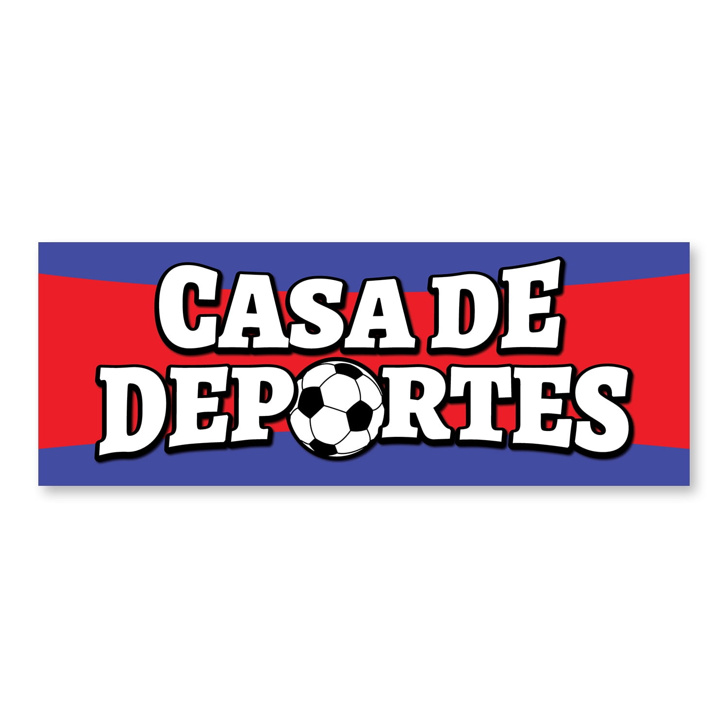 Casa De Deportes 24" x 9" Decal | Advertise Your Business | All Weather ...
