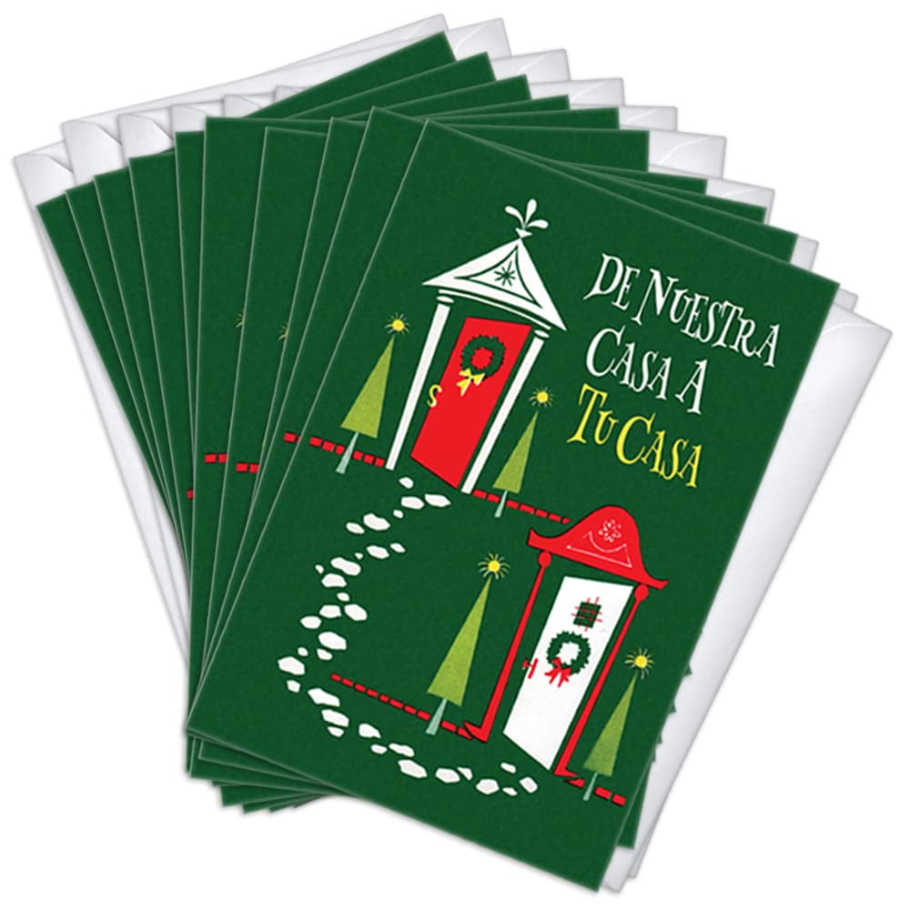 Casa Español Spanish Christmas Greeting Cards | 20 Pack Bulk Set (4x6 ...