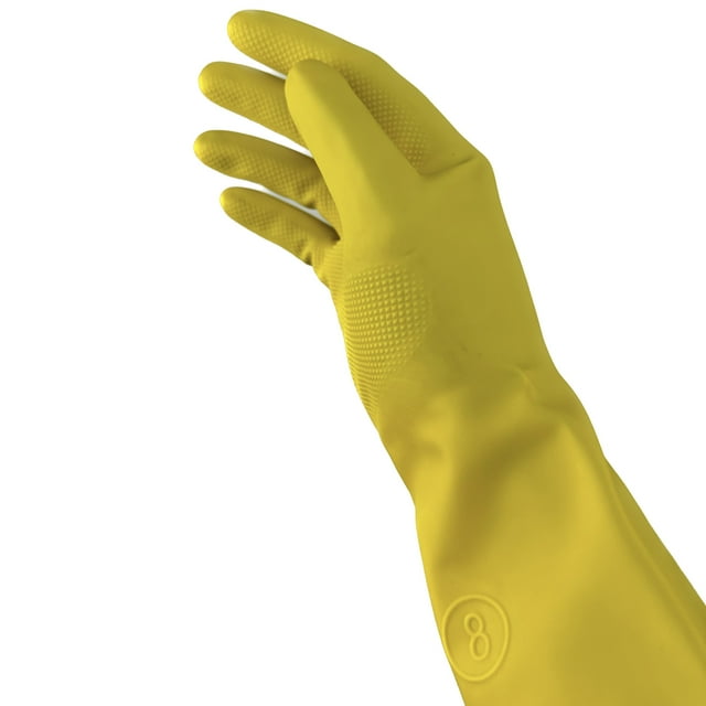Casa Limpia Yellow Latex Gloves, Medium Size - Walmart.com