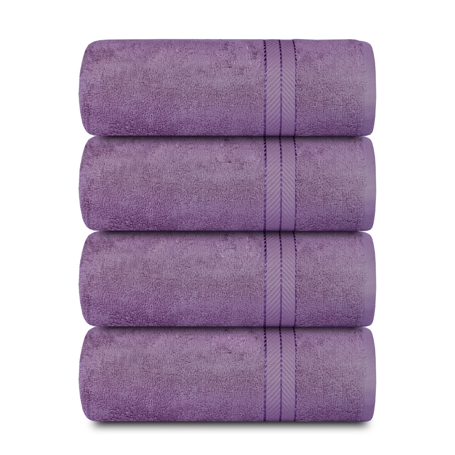 Casa Lino 4Pc Premium Bath Towels (54" x 27") - 100% Cotton, 400GSM ...