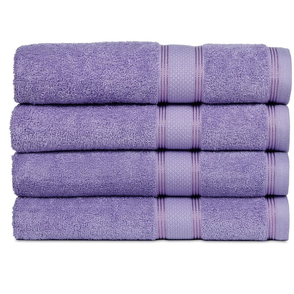 Casa Lino 4Pc Premium Bath Towels (100% Cotton, 400GSM, Ultra Soft ...