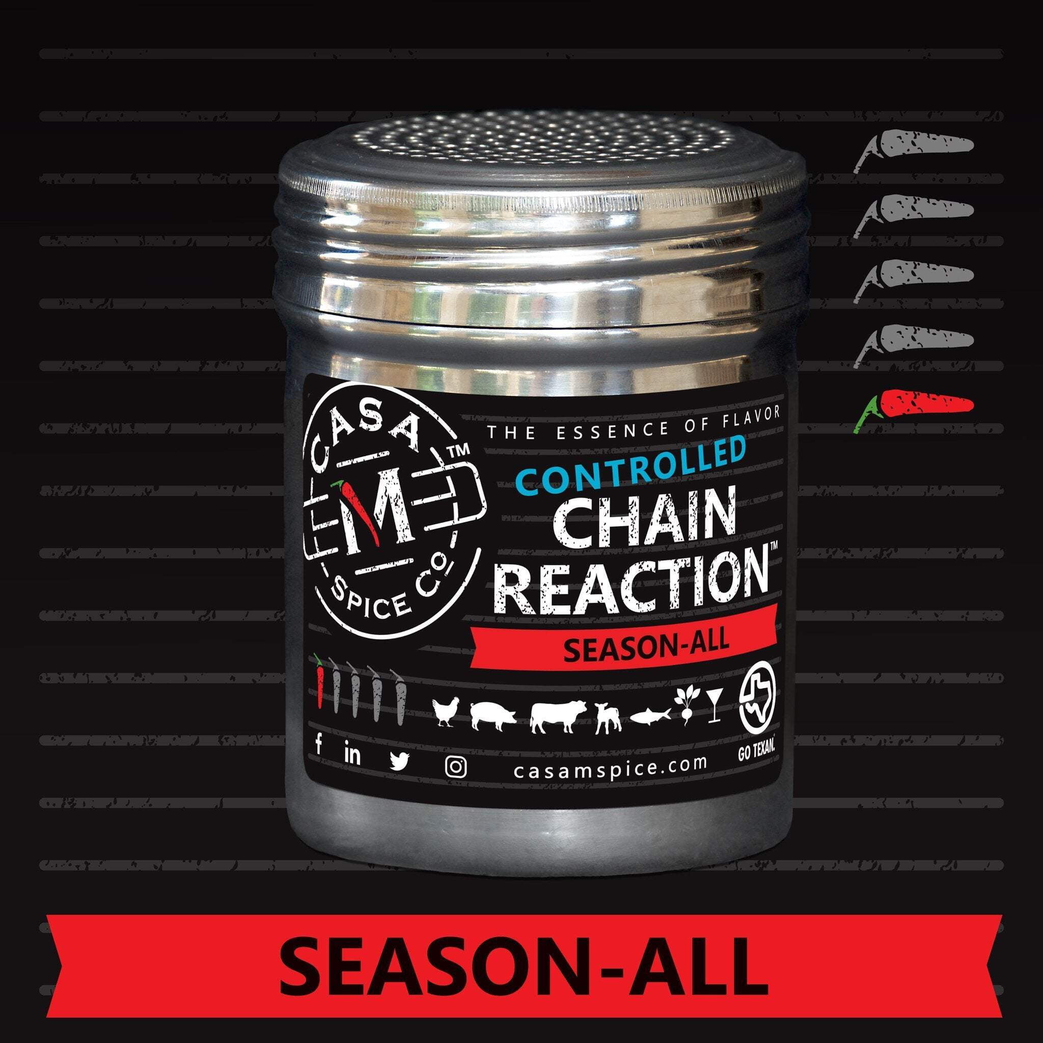 Casa M Spice Co® Controlled Chain Reaction® Season-All — Gourmet All ...