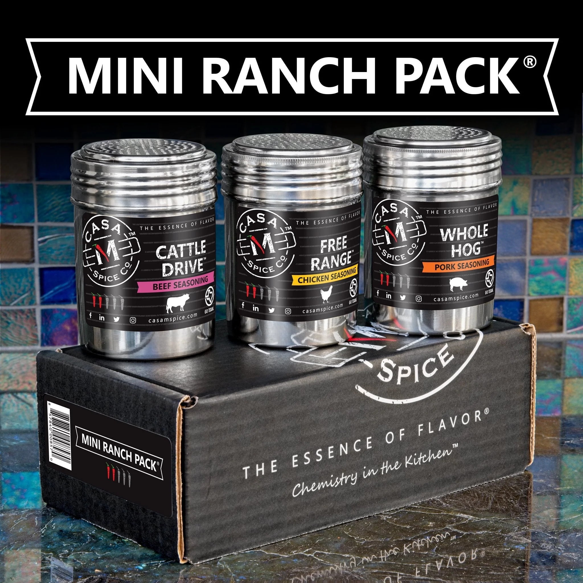 Casa M Spice Co® Original Mini Ranch Pack® — Spice Seasoning Set • Low ...