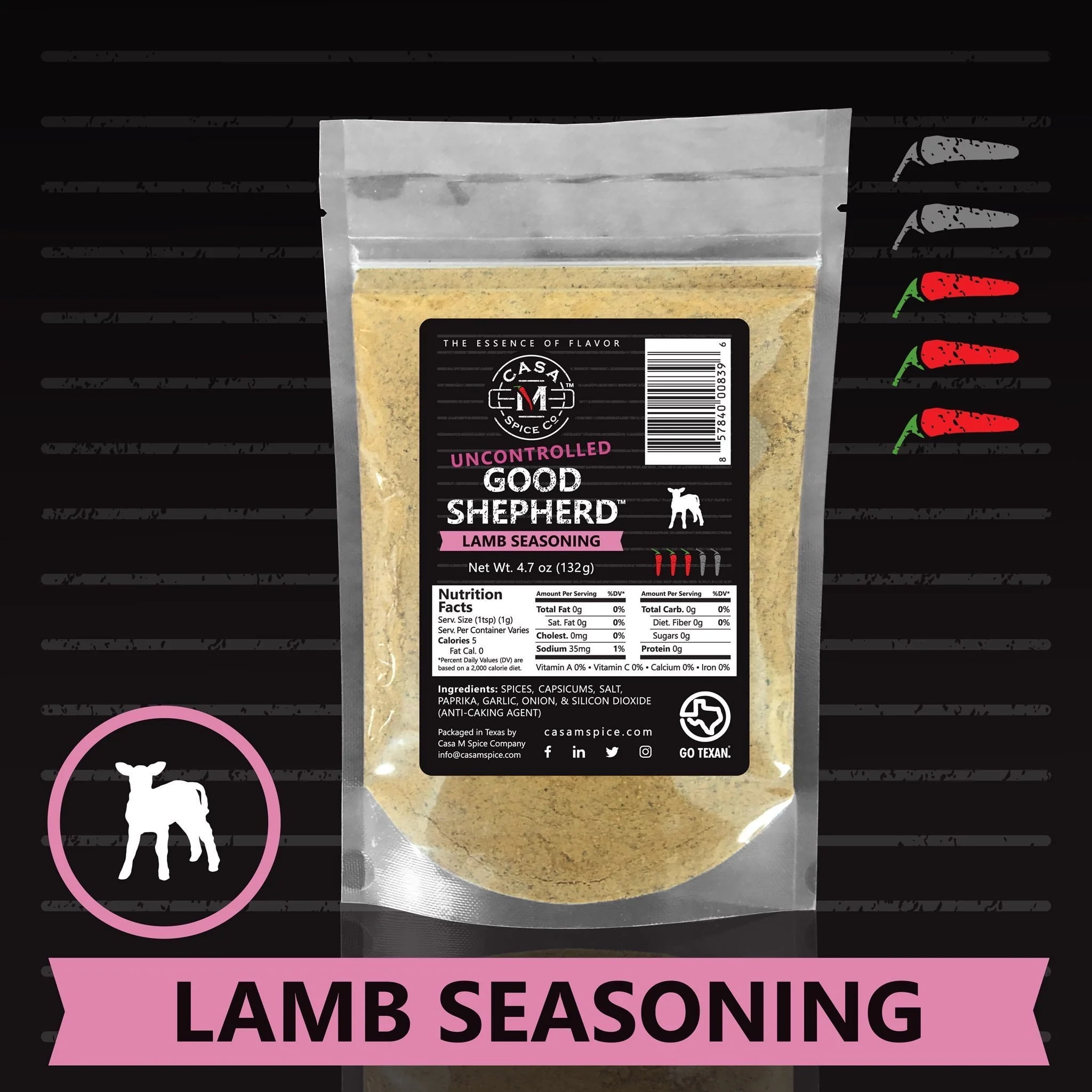 Casa M Spice Co® Uncontrolled Good Shepherd® Lamb Seasoning — Gourmet ...