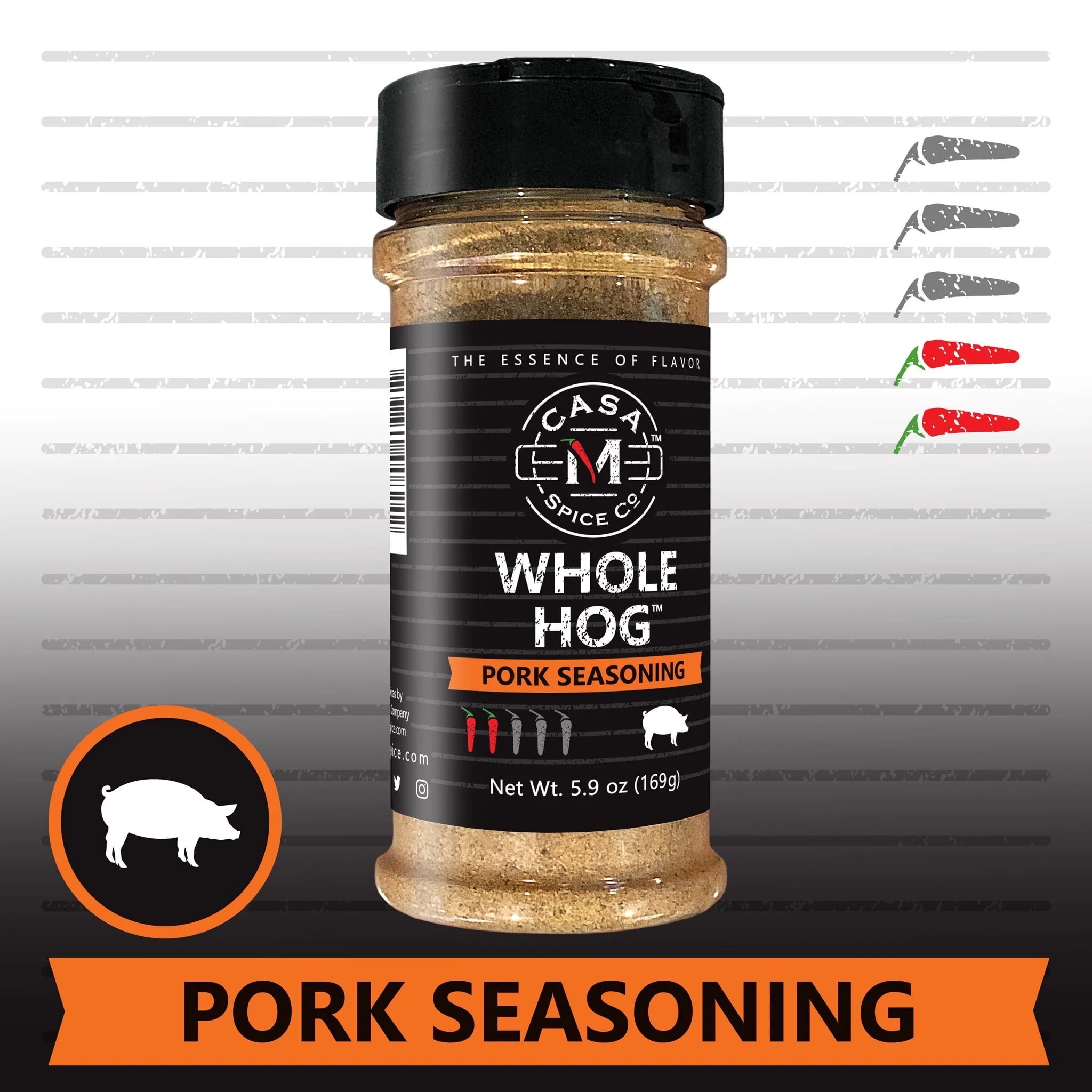 Casa M Spice Co® Whole Hog® Pork Seasoning — Gourmet Pork Rub Rib Rub ...