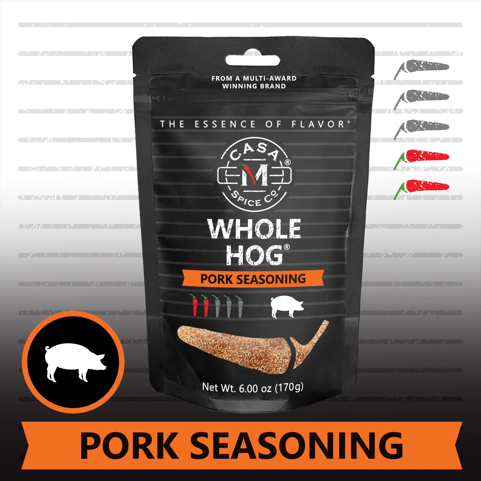 Casa M Spice Co® Whole Hog® Pork Seasoning — Gourmet Pork Rub Rib Rub ...