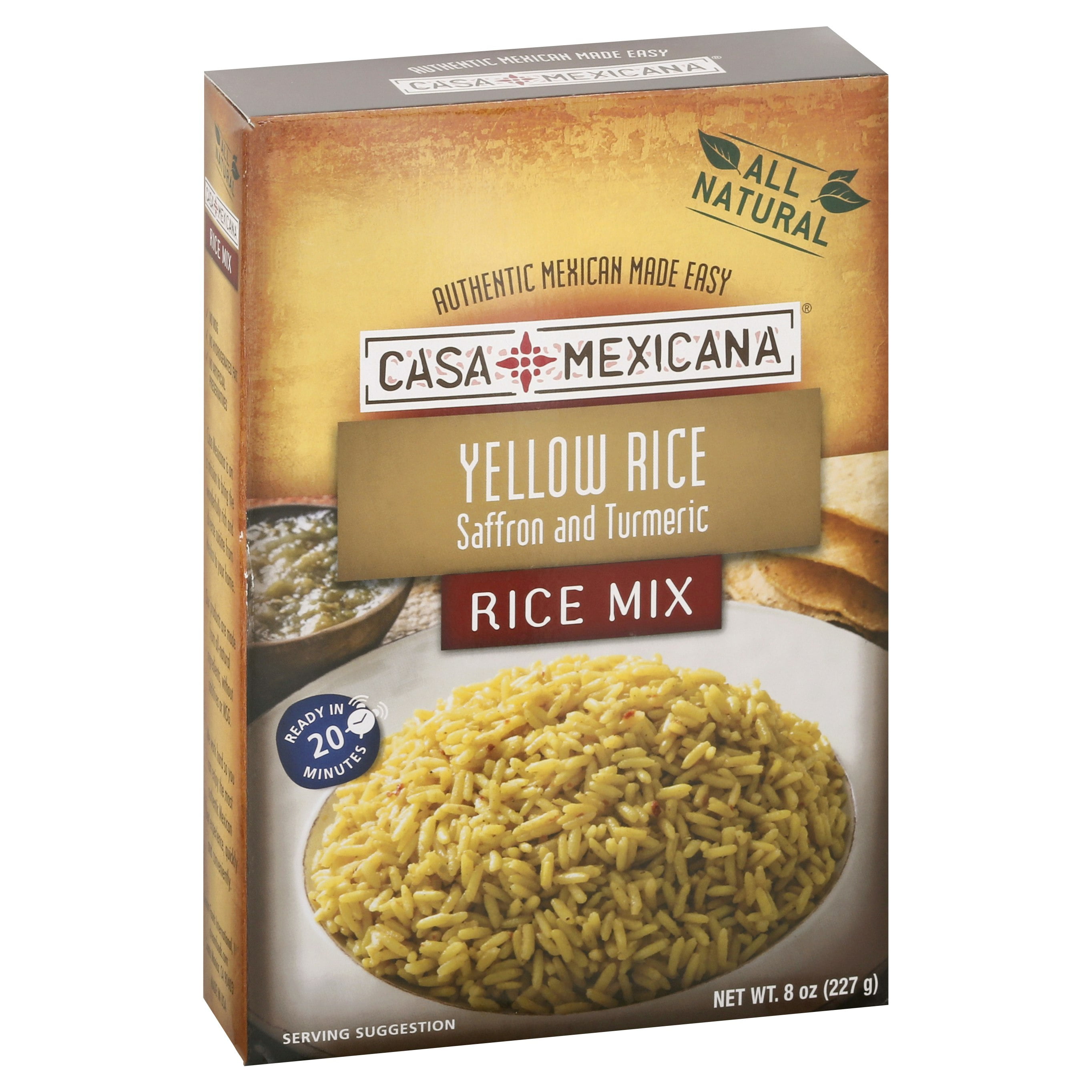Casa Mexicana Yellow Rice 8 oz (Pack of 12) - Walmart.com