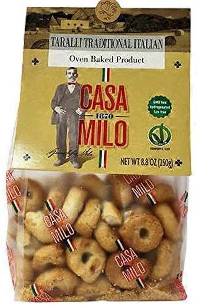 Casa Milo Traditional Taralli, Italian Snack, Crunchy & Crumbly Tiny ...