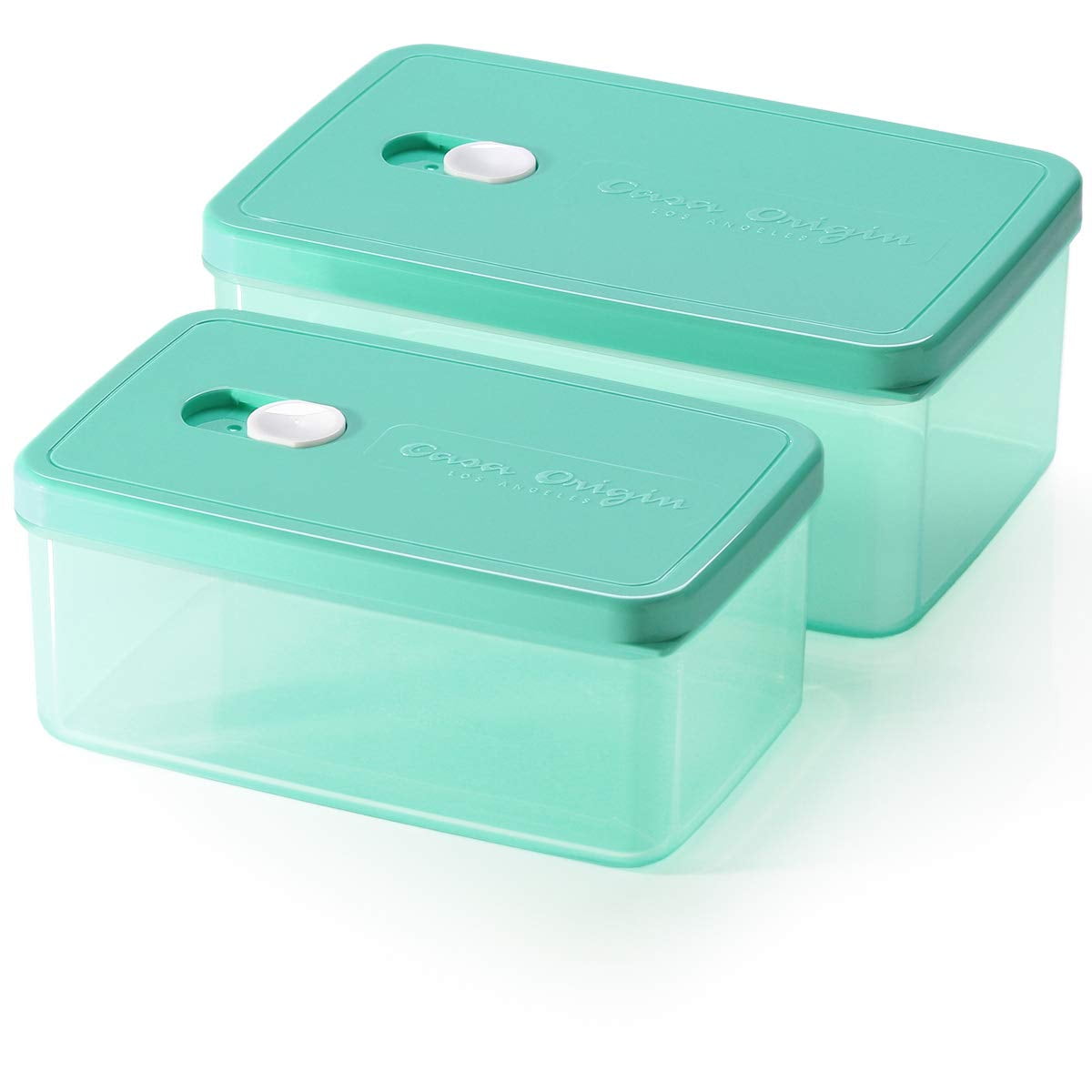Casa Origin Microwavable Food Containers with Lid, 2 Pieces - Rectangle ...