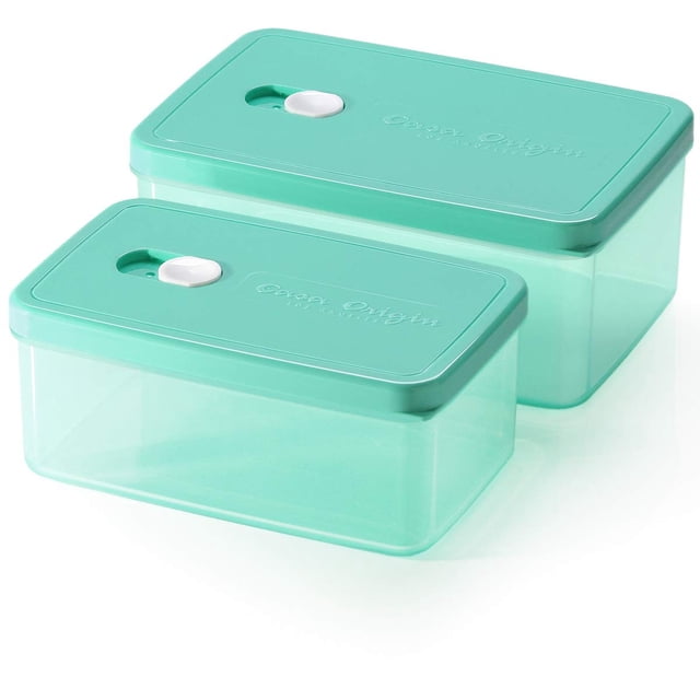 Casa Origin Microwavable Food Containers with Lid, 2 Pieces - Rectangle ...