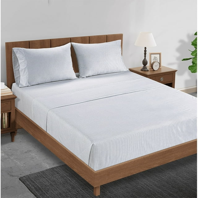 Casa Platino 100% Cotton 3 Piece Percale Twin Size Bed Sheets Set, Fits ...