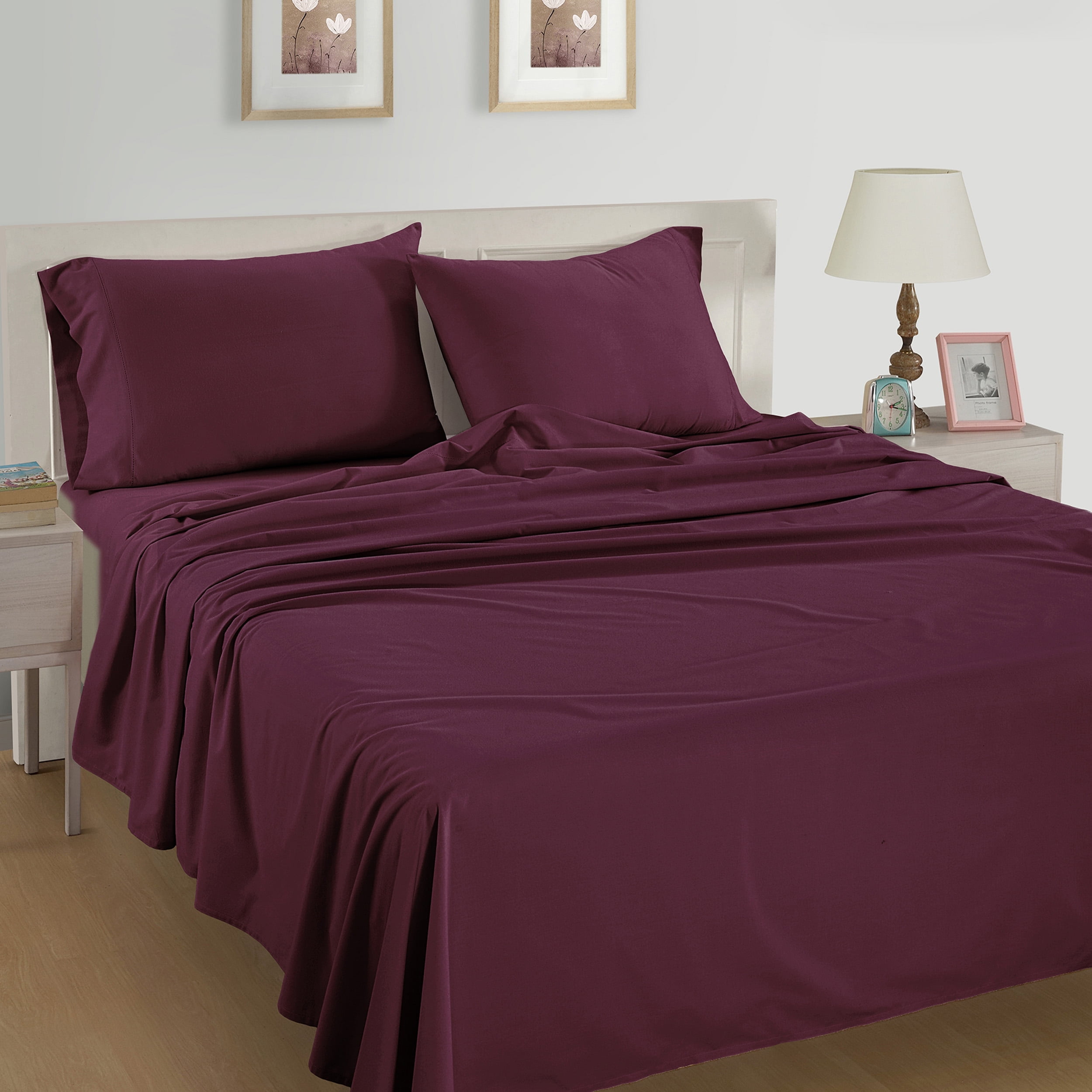 Casa Platino 100% Long Staple Cotton 3 Piece Pure Percale Twin Size Bed ...
