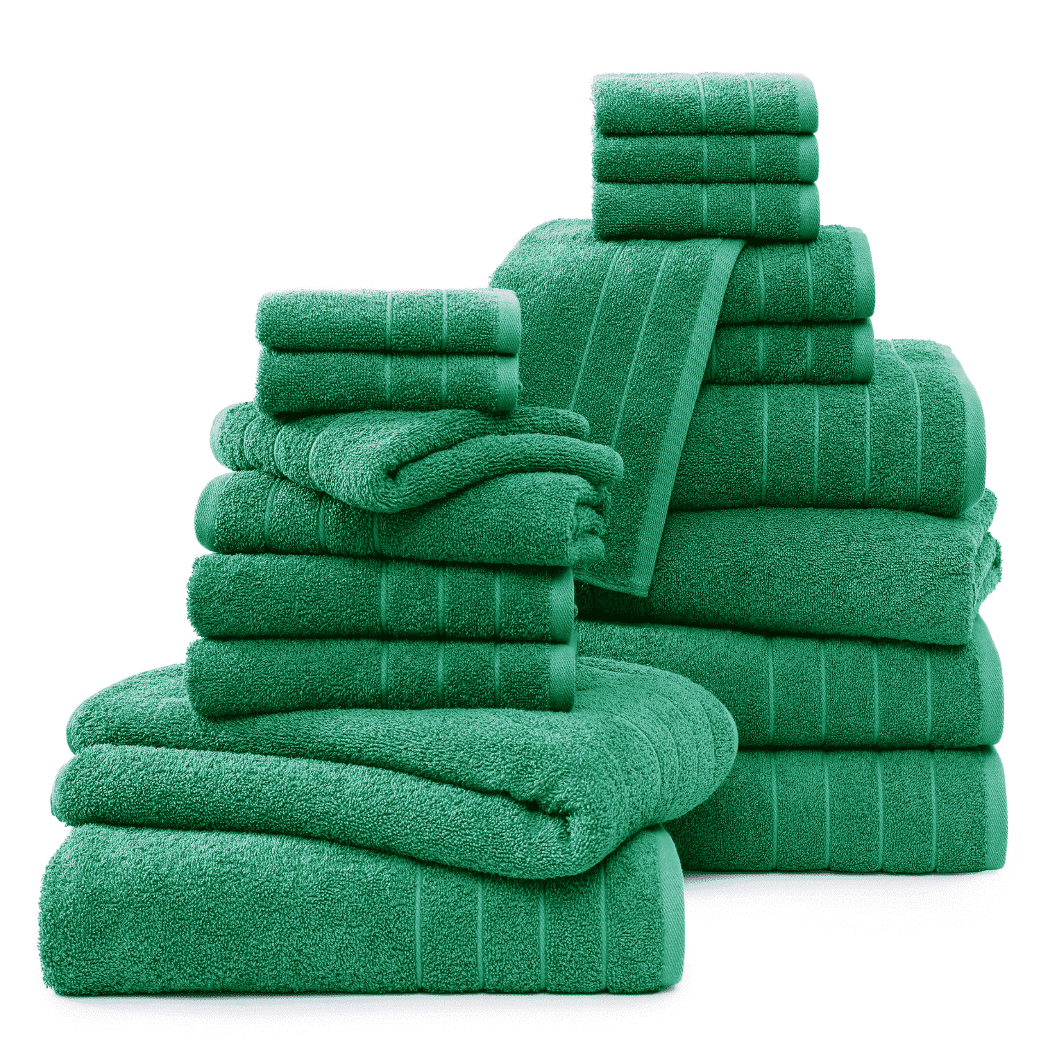 Casa Platino 18-Piece Luxury Cotton Towel Set - 4 Bath Towels, 6 Hand Towels & 6 Washcloths ...