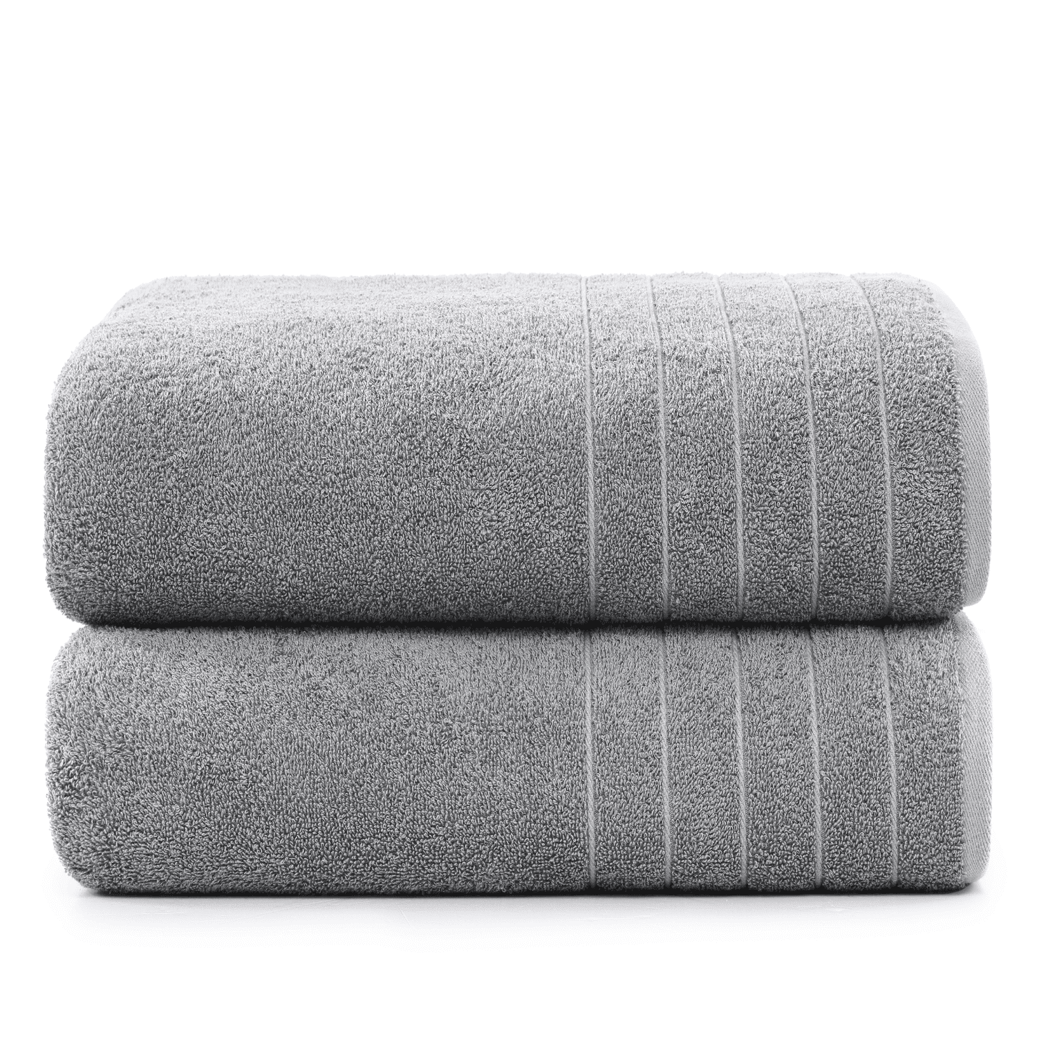 Casa Platino Large Grey Quick Dry Bathroom Towels Set of 2 30x60 Inches ...