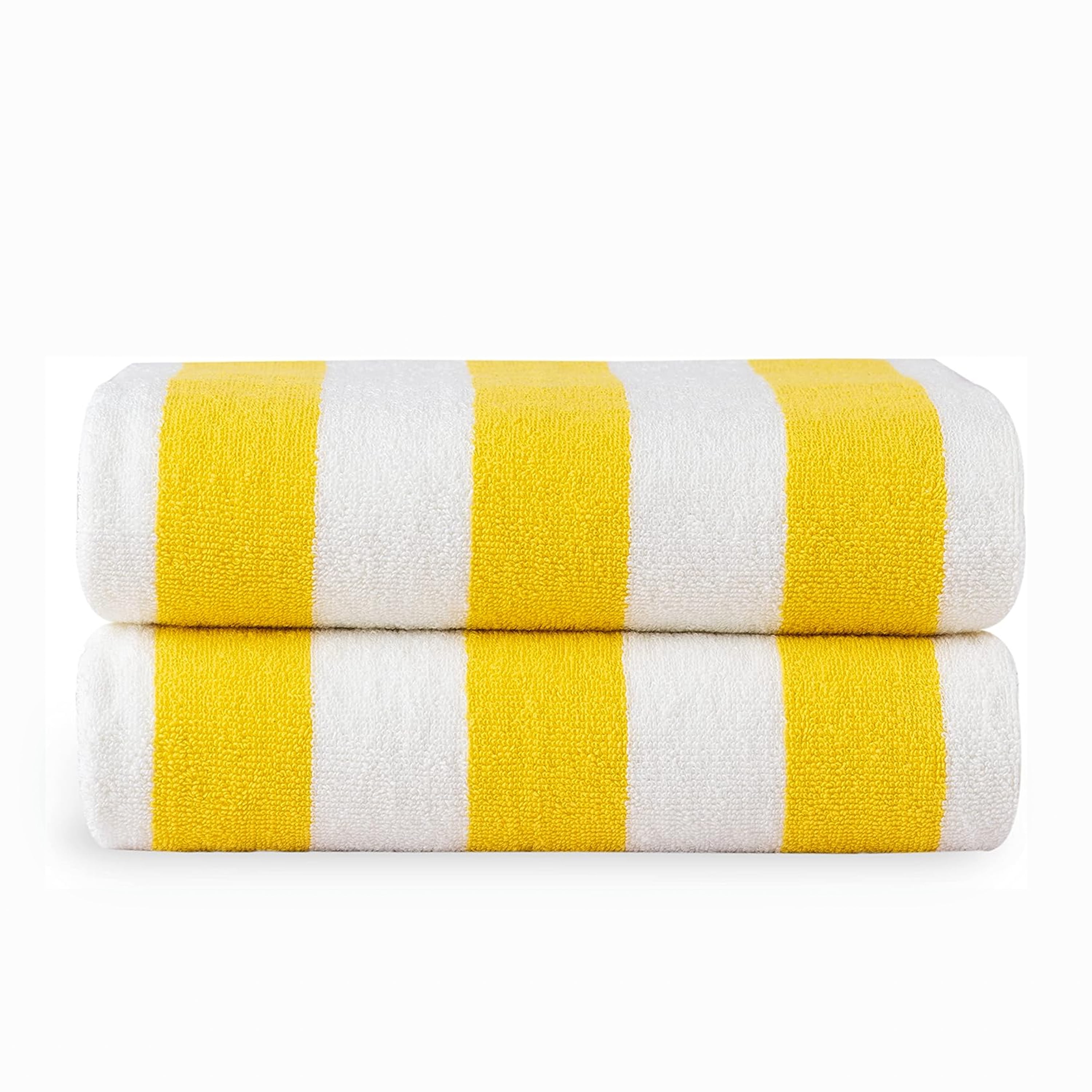 Casa Platino 2 Pack Cabana Stripe Beach Towel, Oversized Beach Towel 36"x72", Soft & Abrsorbent ...