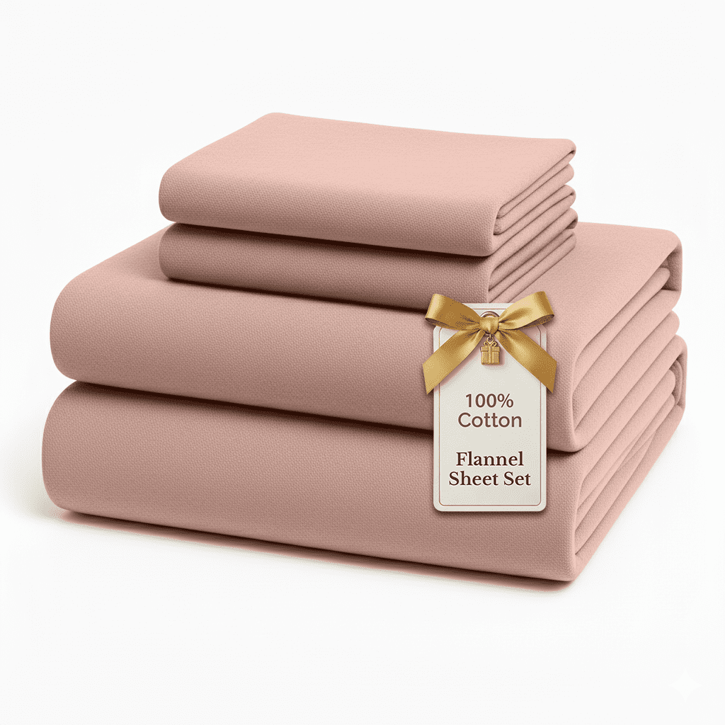 Free Shipping! Casa Platino 4 Piece Flannel Bed Sheet Set King Sepia ...