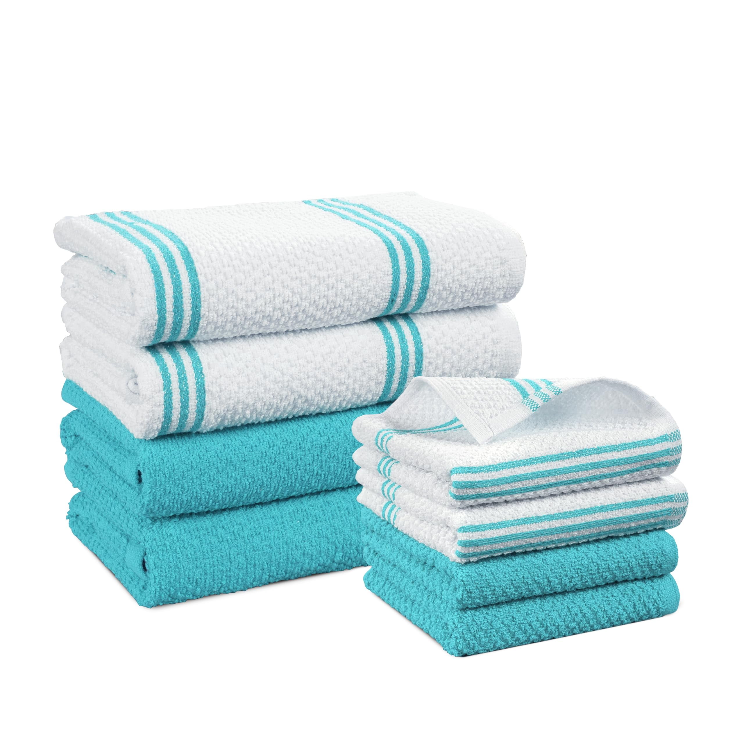 Casa Platino 8PC Absorbent Kitchen Towels, 16"x26", Farmhouse Kitchen ...