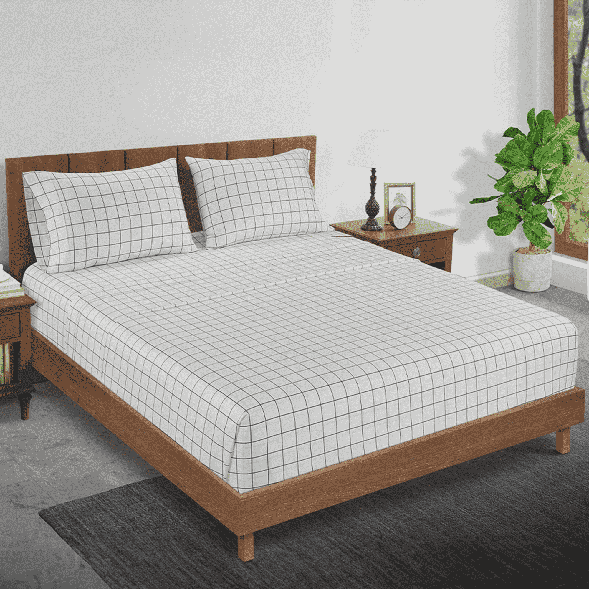 Casa Platino Full Sheet Set - 100% Cotton Bed Sheets, 450 Thread Count ...