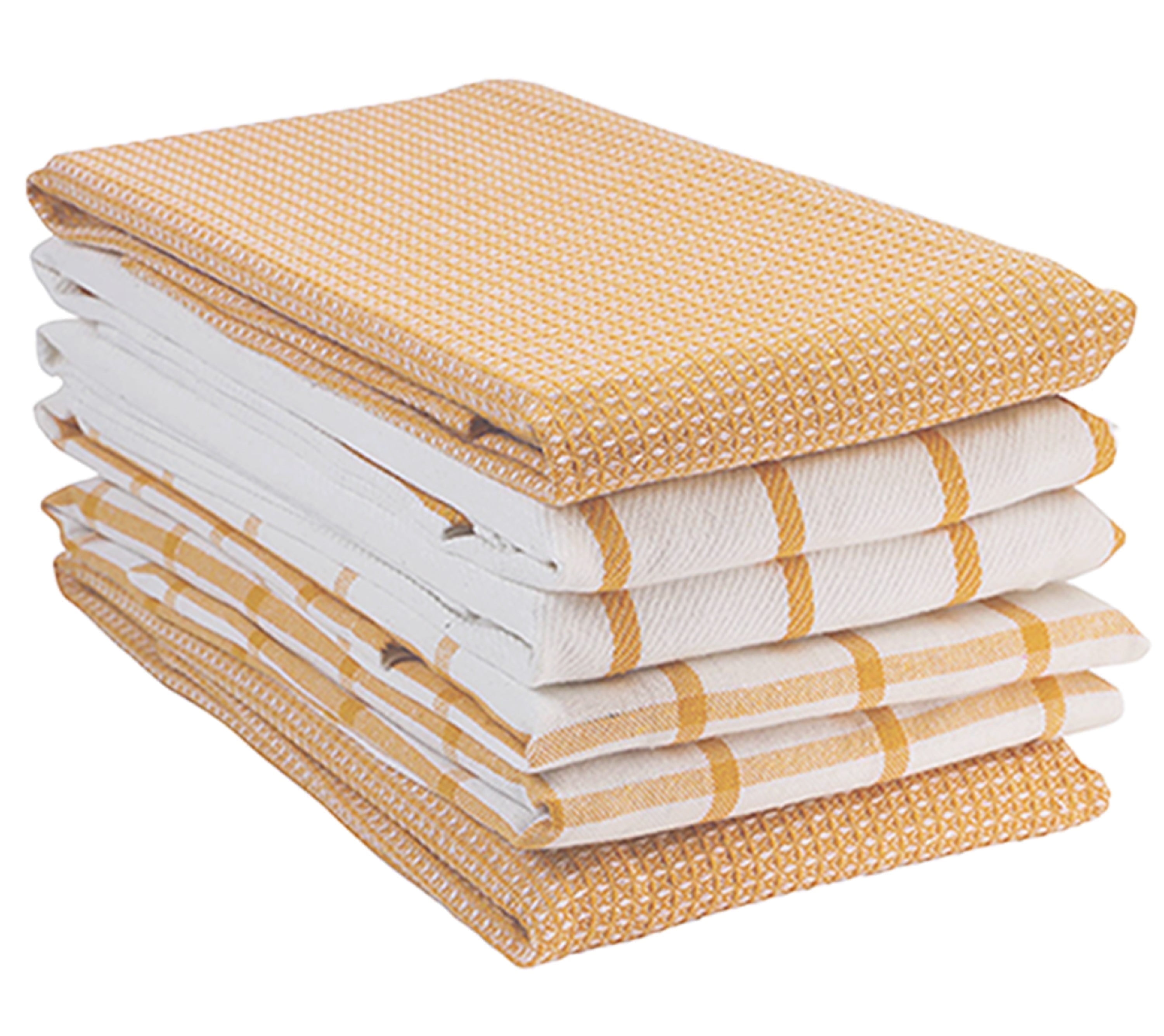 Kitchen Towels Set - Pack of 6 Cotton Dish Towels for Drying Dishes, 18 ...