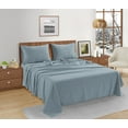 Casa Platino Queen Flannel Bed Sheet Set 100 Cotton 4 Piece Deep