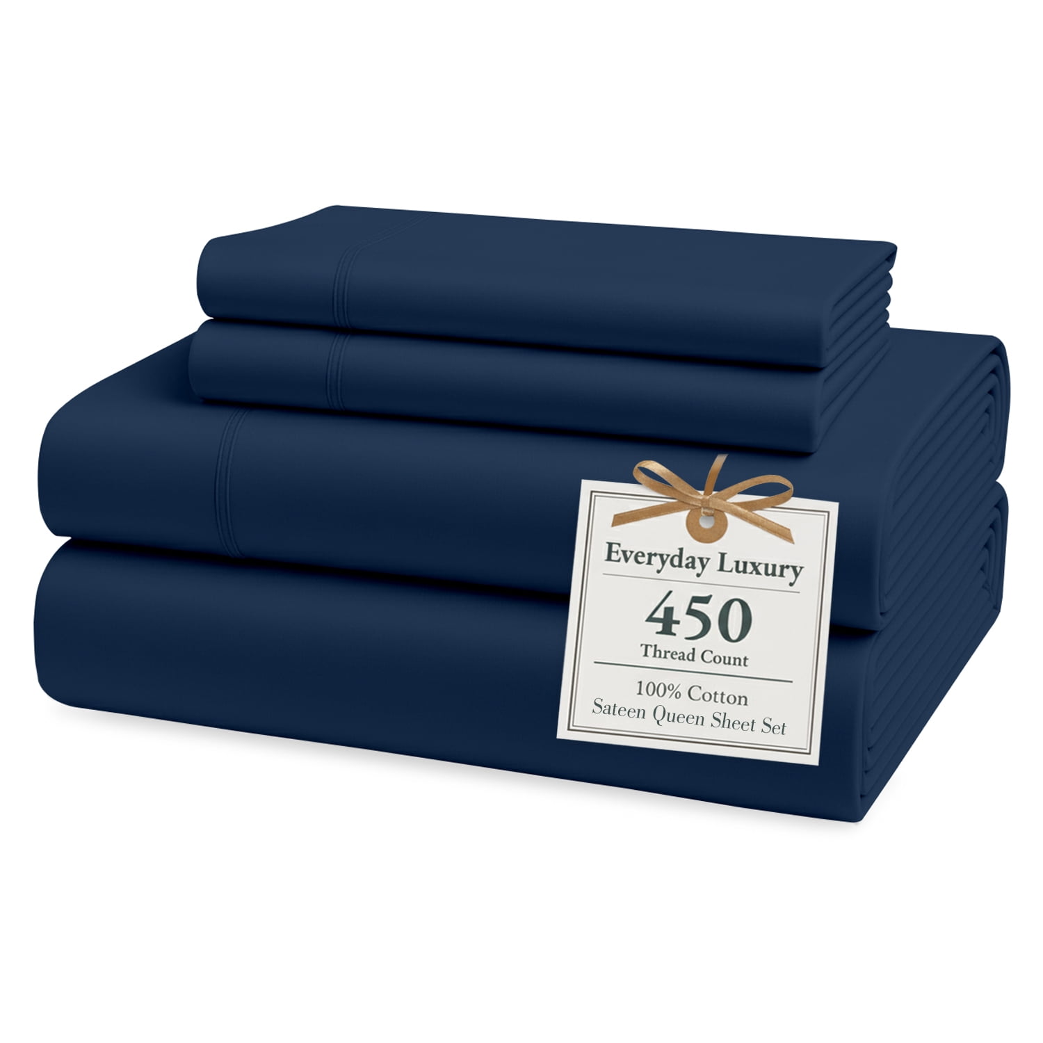 Free Shipping! Casa Platino 450 Thread Count 100% Cotton Queen Sheet ...