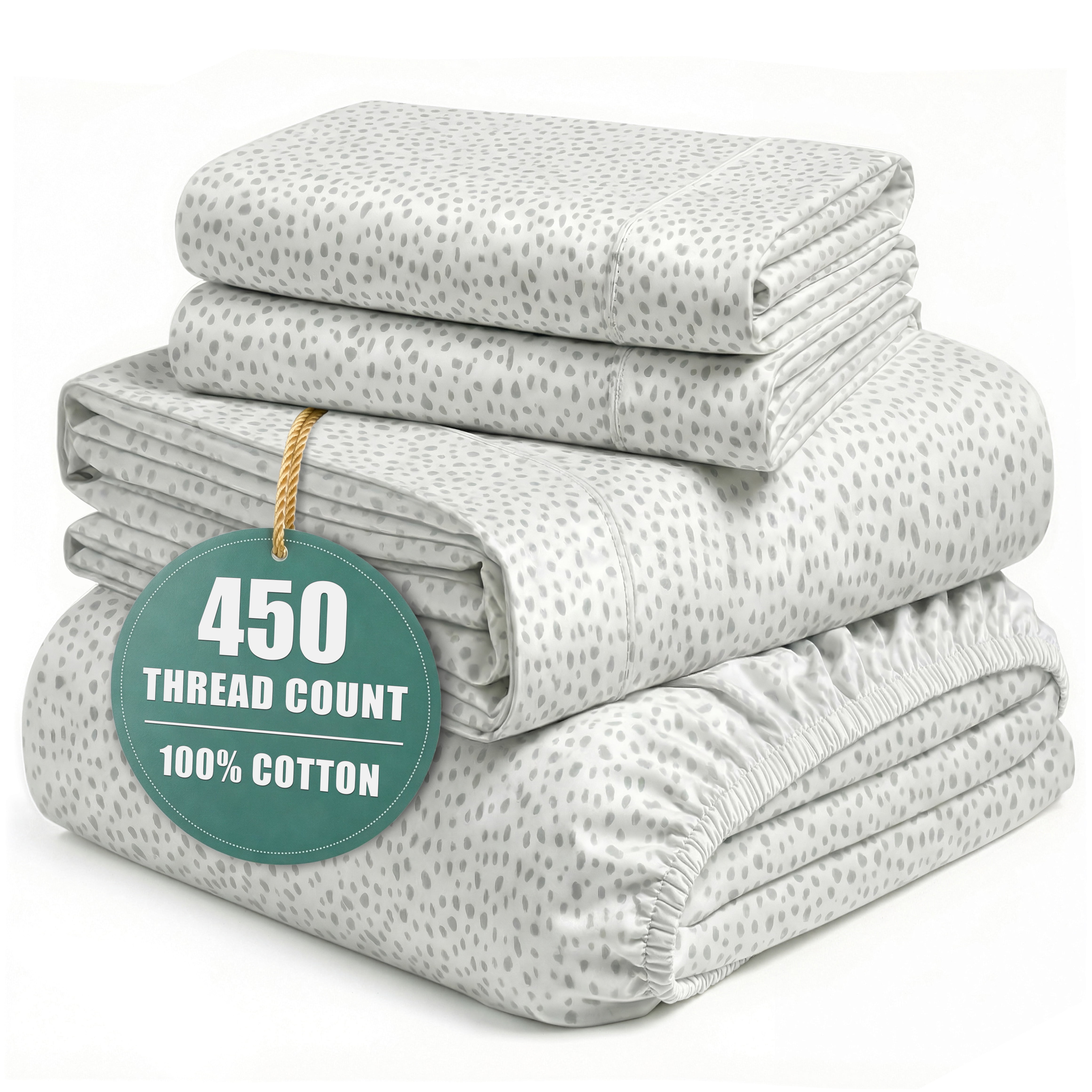 Free Shipping! Casa Platino 450 Thread Count 100% Cotton Queen Sheet ...