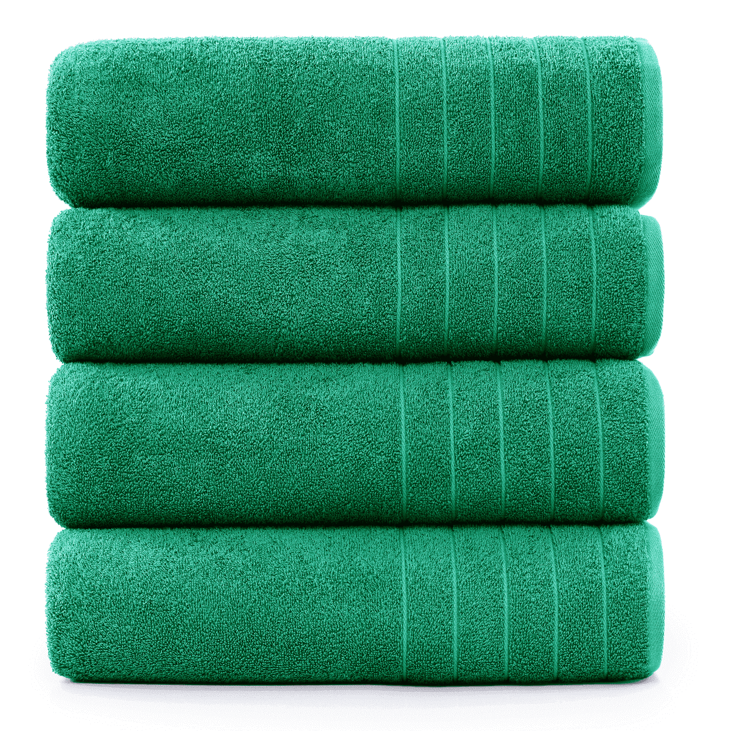 Casa Platino 4-Pack Large Bath Towels (30x60), 100% Cotton, Absorbent, Quick Drying, Emerald ...