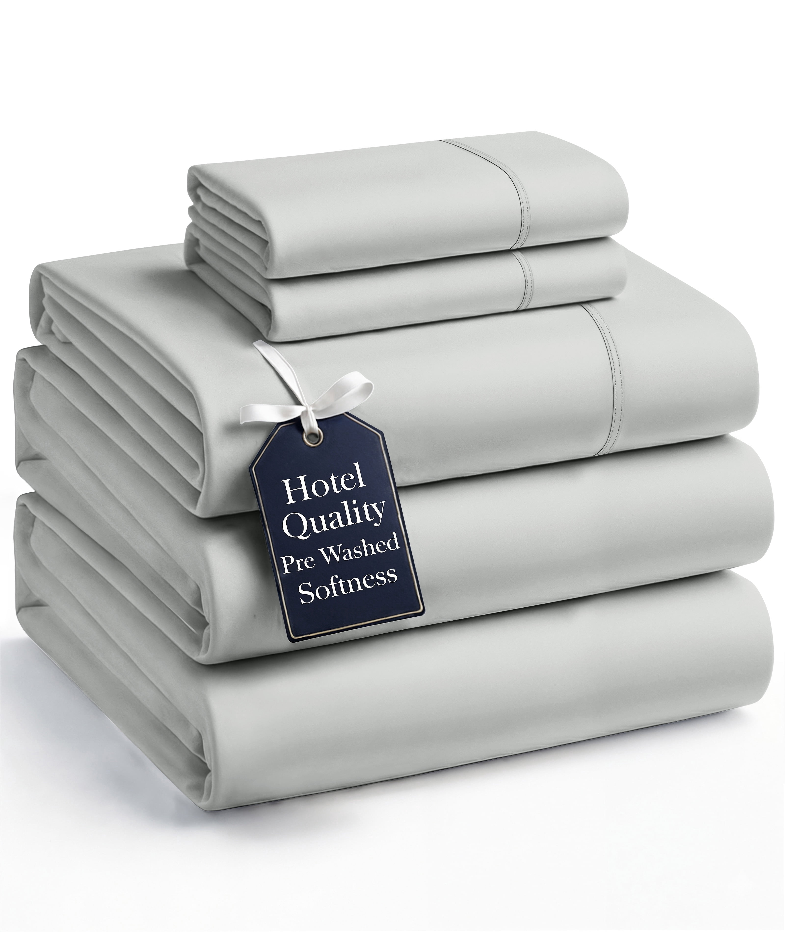Casa Platino Split King Size Bed Sheets Set - Washed Ultra-Soft ...