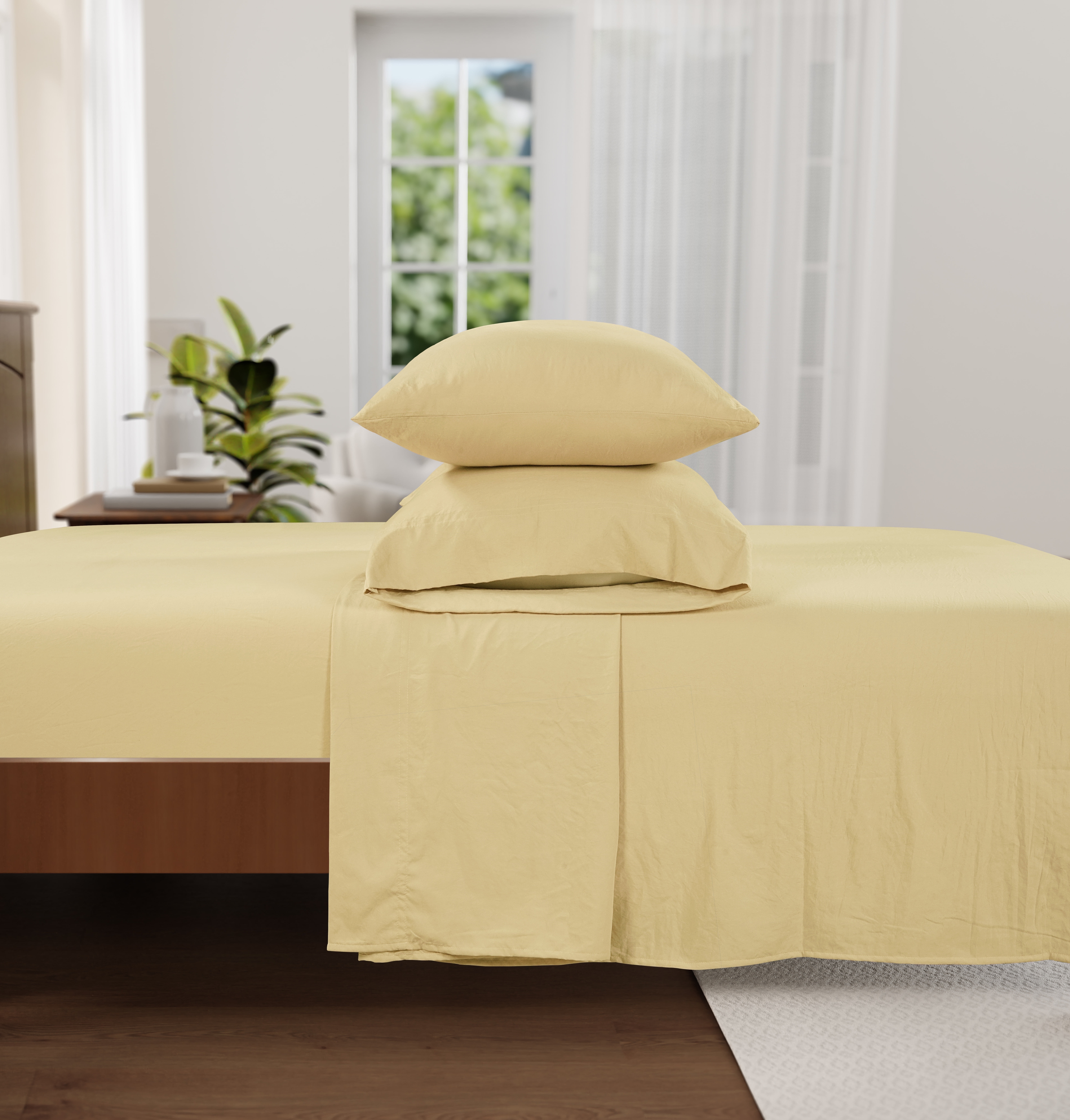 Casa Platino Twin Size Bed Sheets Set - Washed Ultra-Soft Microfiber ...