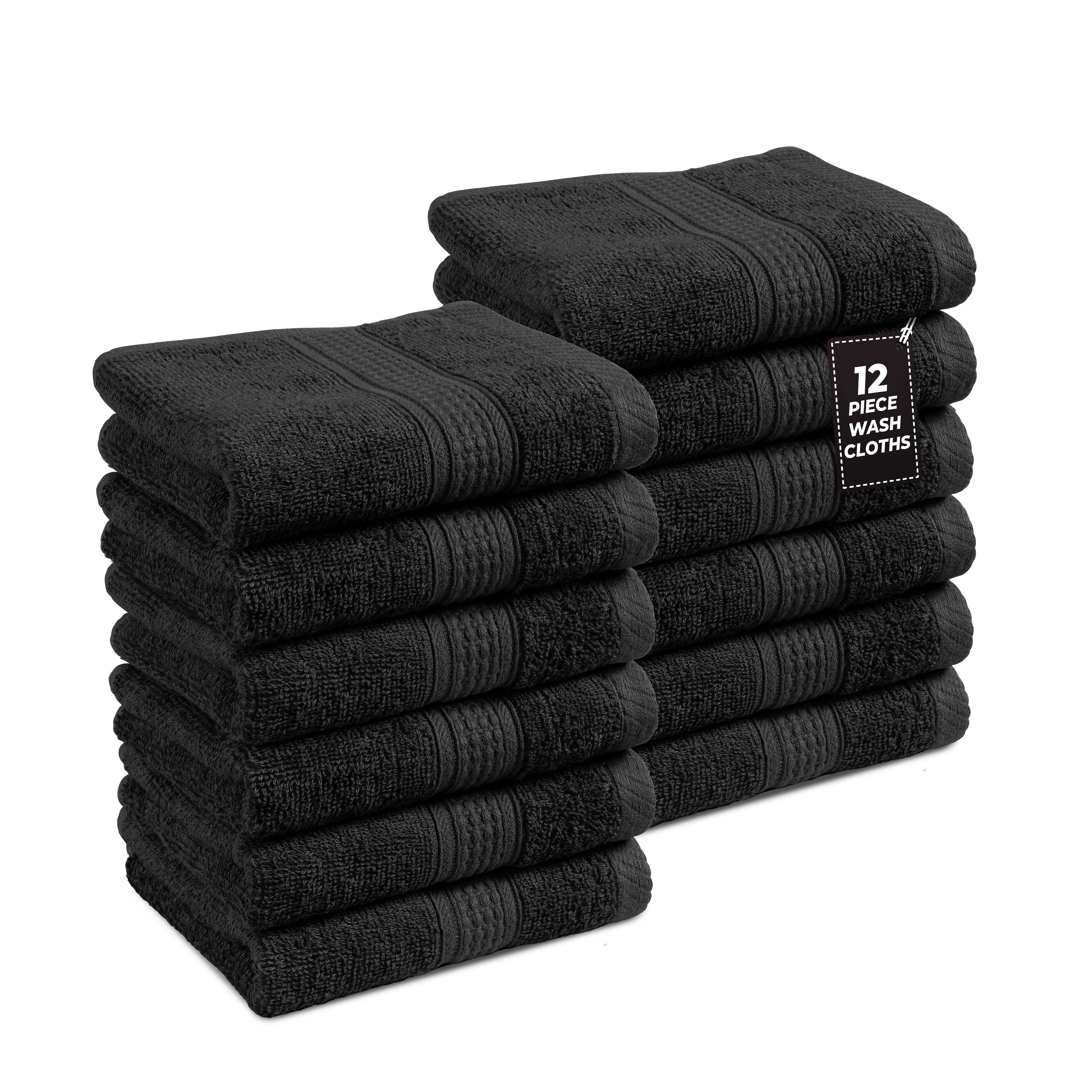 Casa Platino Washcloths 12 Pack, Luxury Soft and Quick Dry Bathroom ...