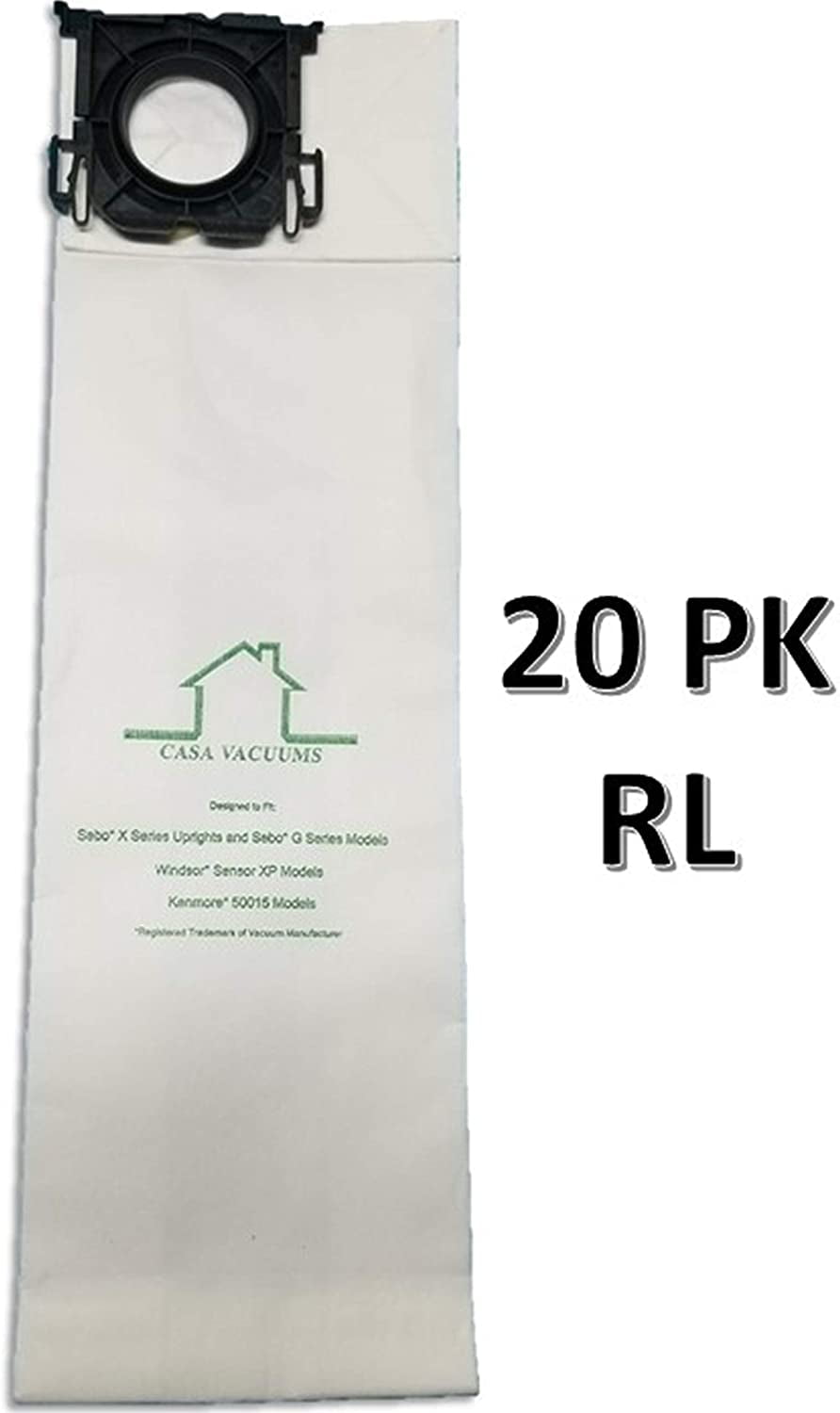 Casa Vacuums 20 PK Sanitaire RL 68104 Replacement Bags for EON ...