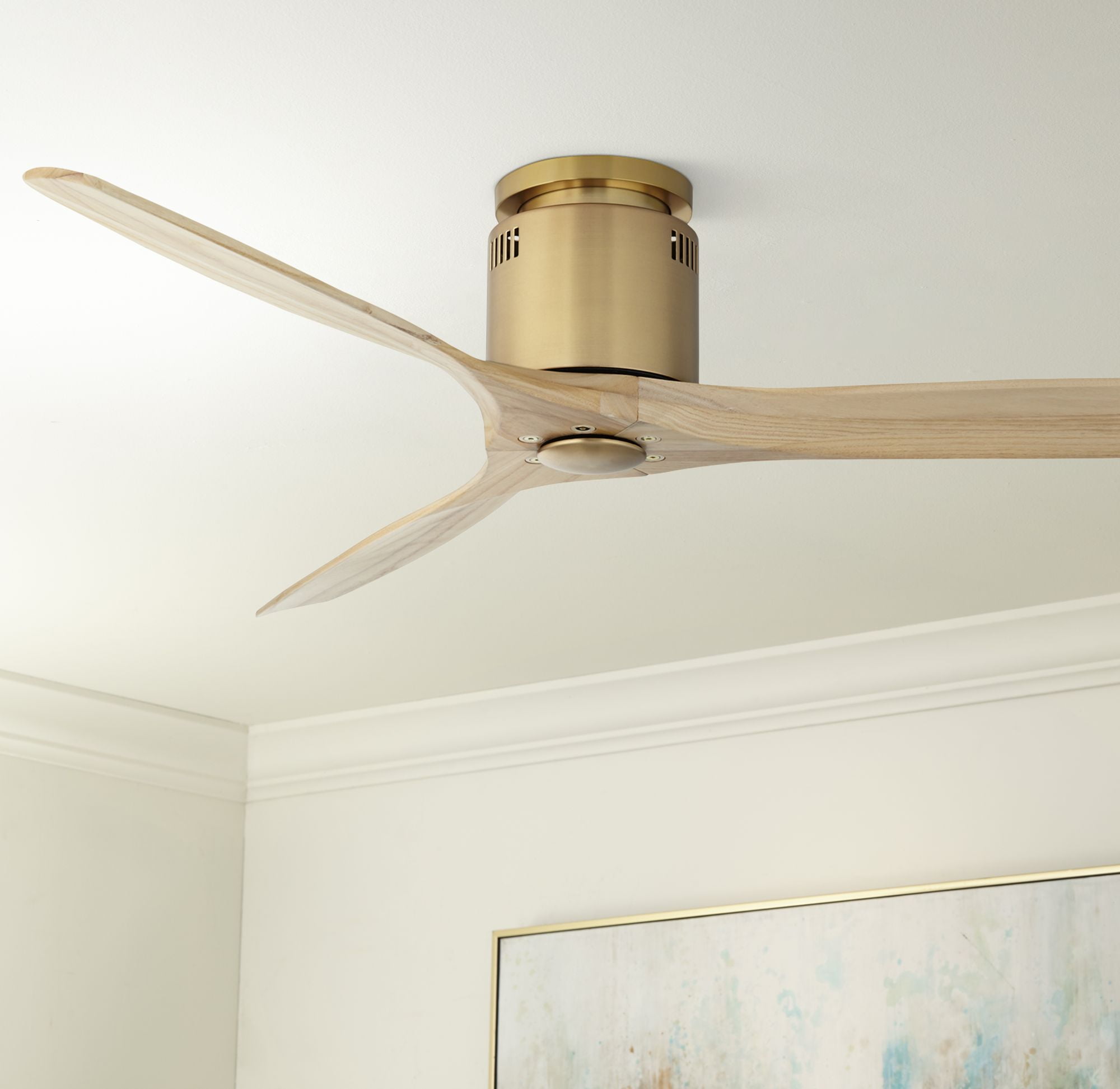 Casa Vieja Windspun DC 52" Overhead Home Hugger Ceiling Fan with Remote ...