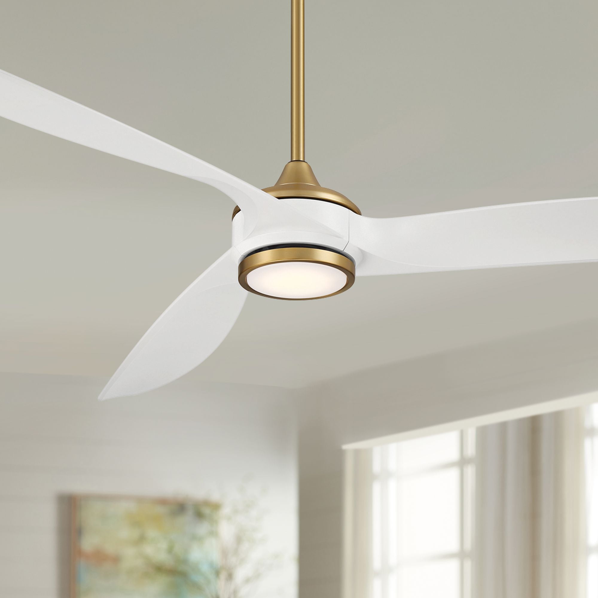 Casa Vieja 60" La Jolla Surf Modern Indoor Ceiling Fan 3 Blade LED ...
