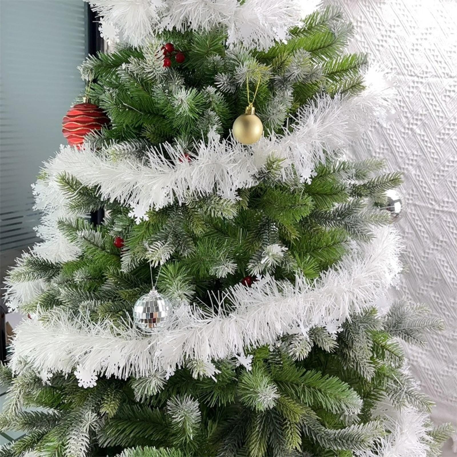 CasaChic 1Pc White Plastic Snowflake Color Strip Wall Decor, 3.5x78.7in ...