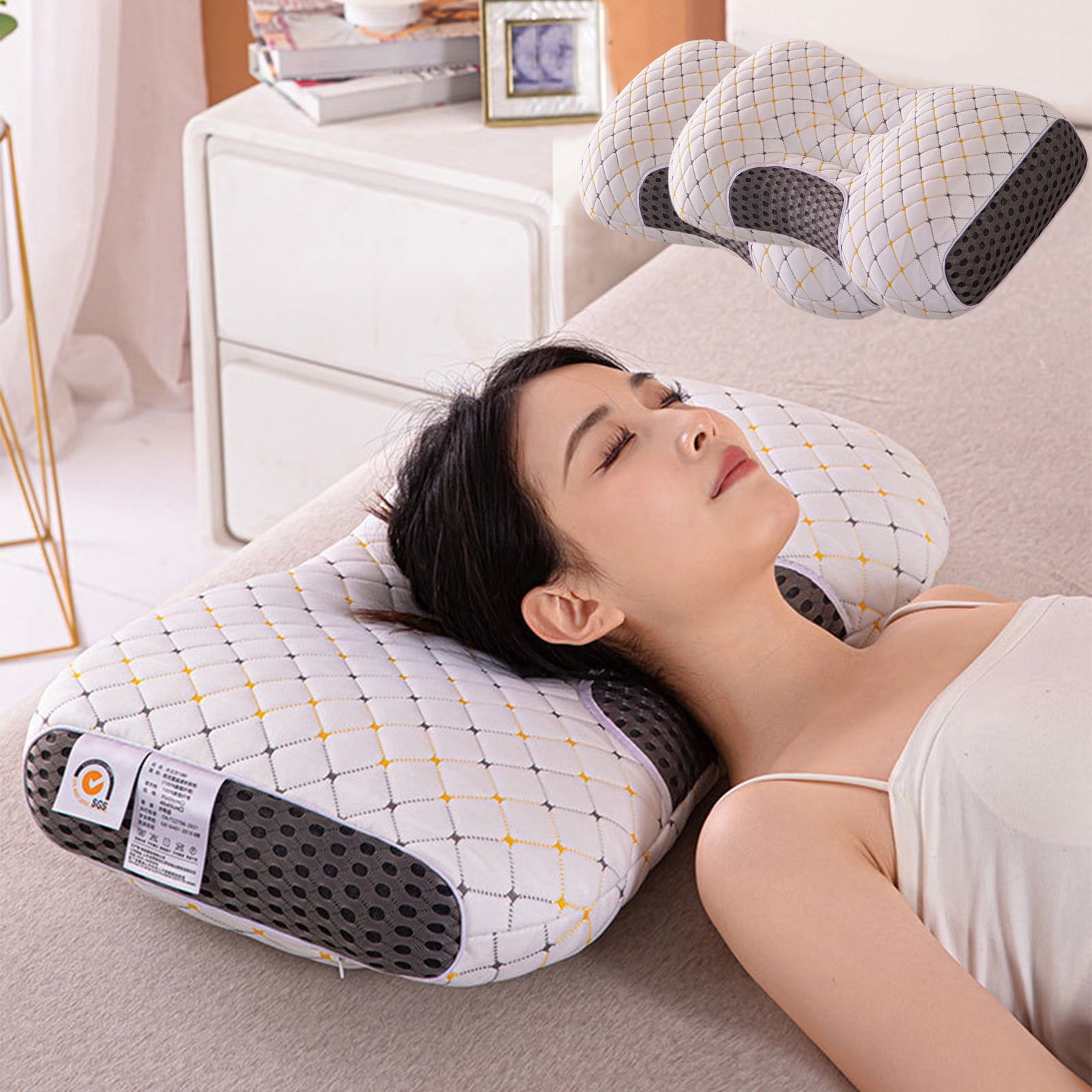 CasaChic 2-Pack Delicate Breathable Pillowcases - Zoned Support for ...