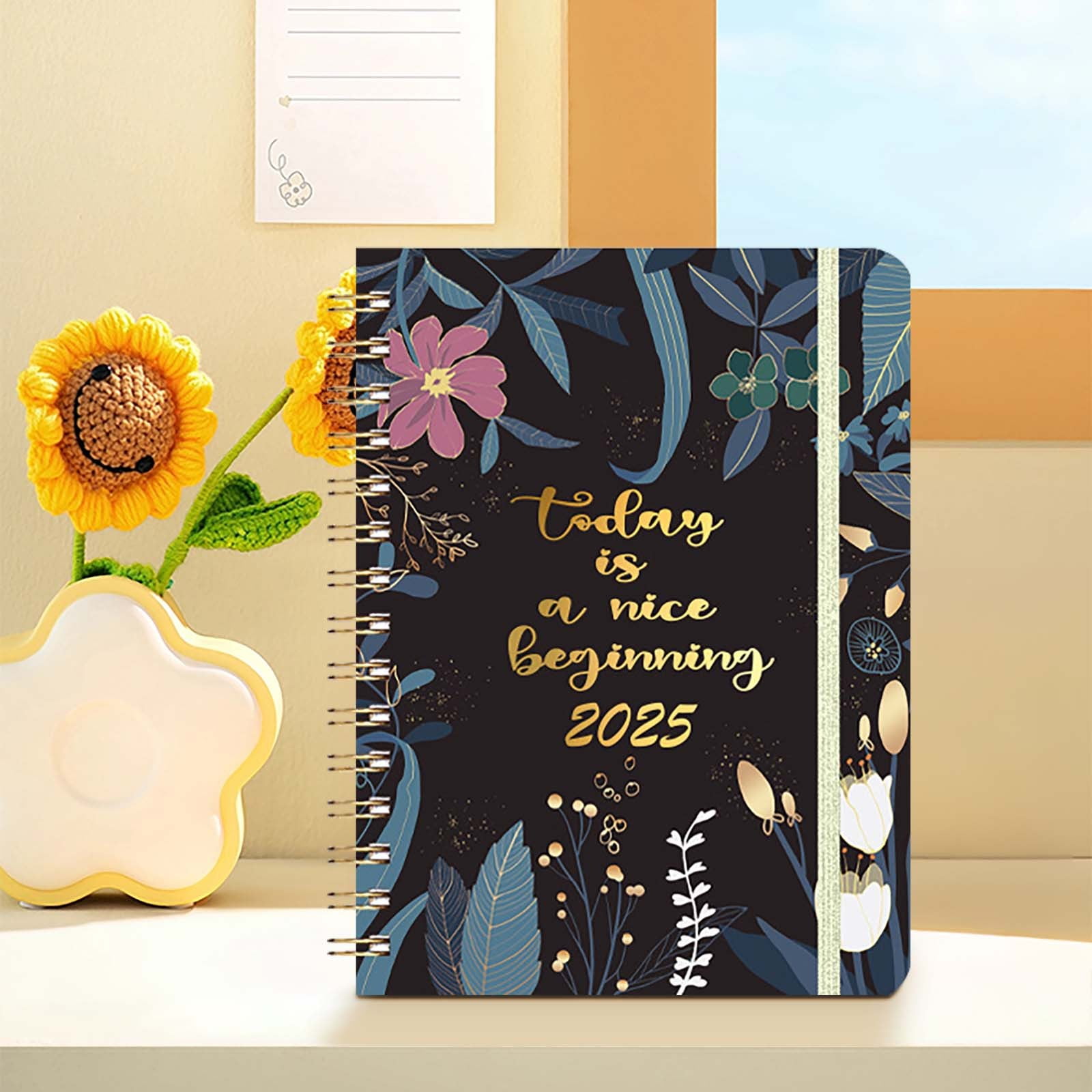 CasaChic 2025 A5 Coil Weekly Planner, Flat Lay Notebook with Portable ...